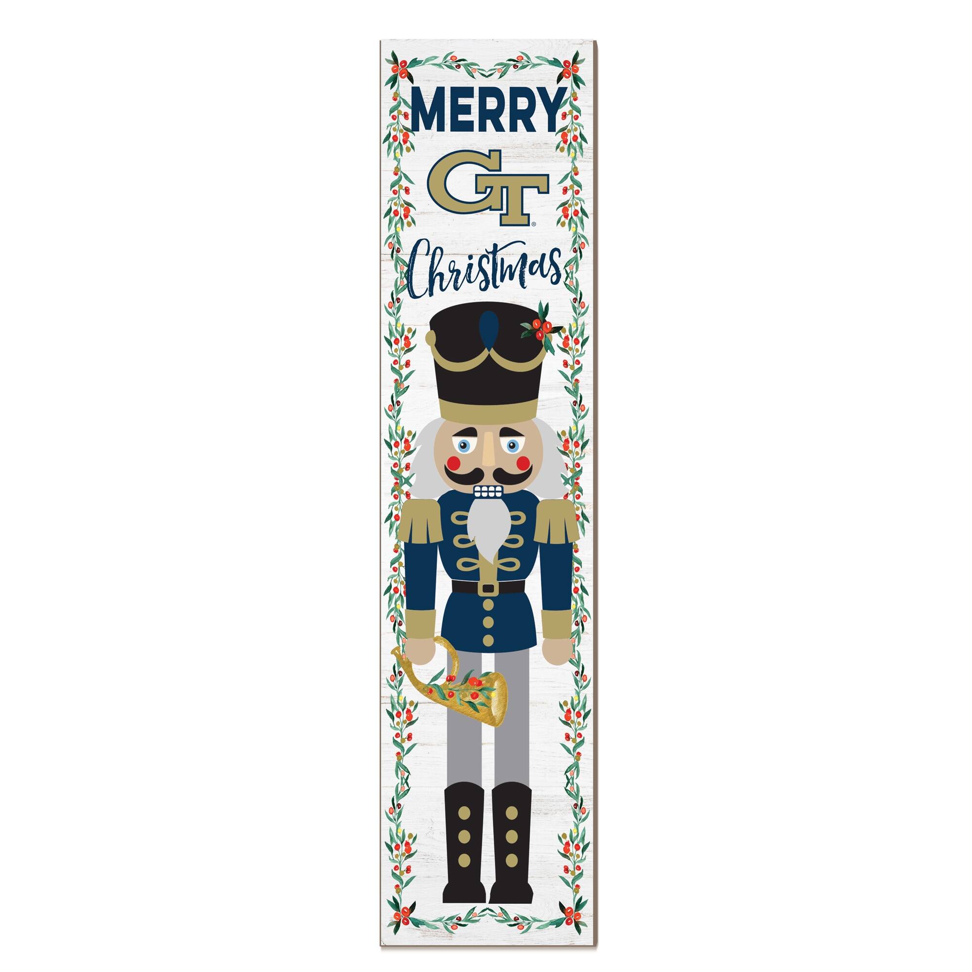 Jardine Georgia Tech Yellow Jackets 11" x 46" Nutcracker Holiday Leaner ...