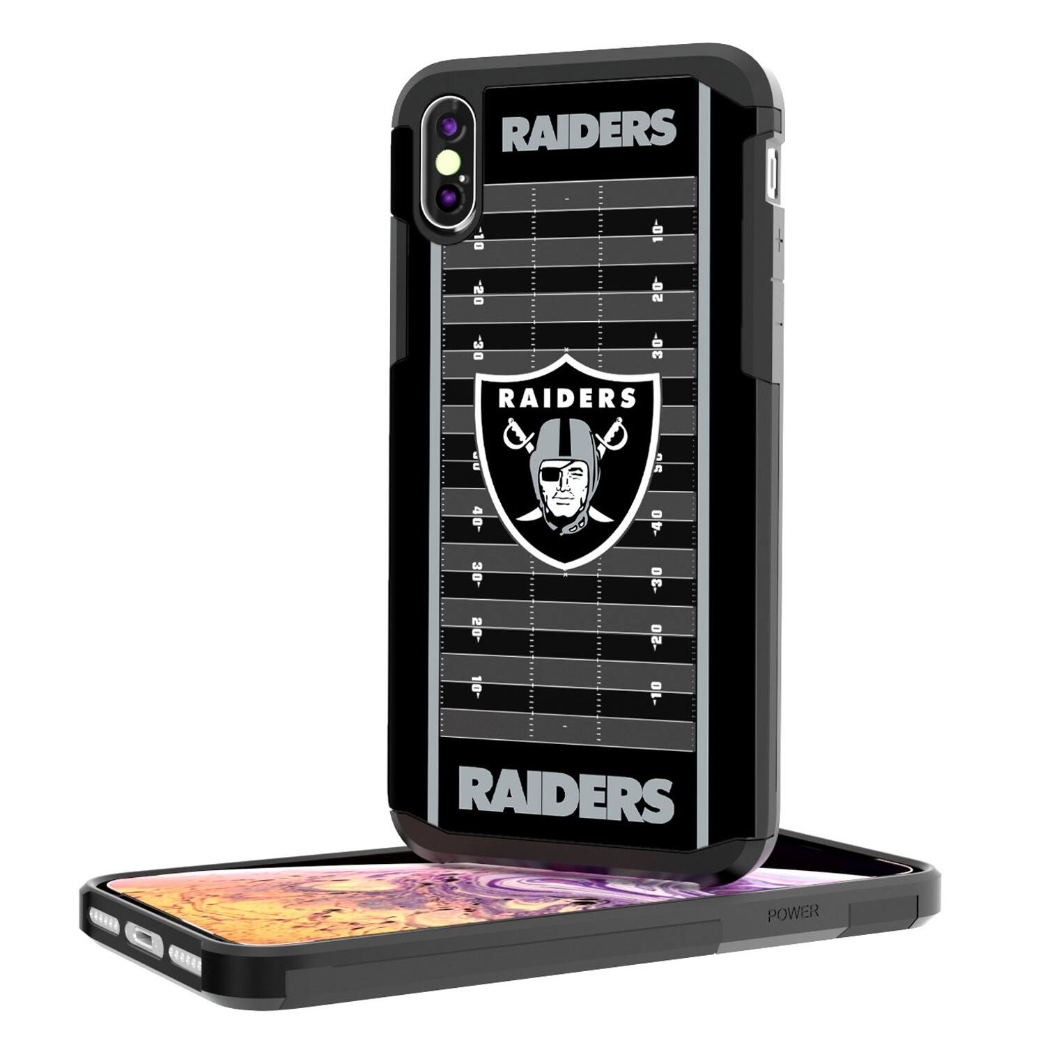 Keyscaper NFL Las Vegas Raiders iPhone Rugged Field Design Case 14 Pro ...