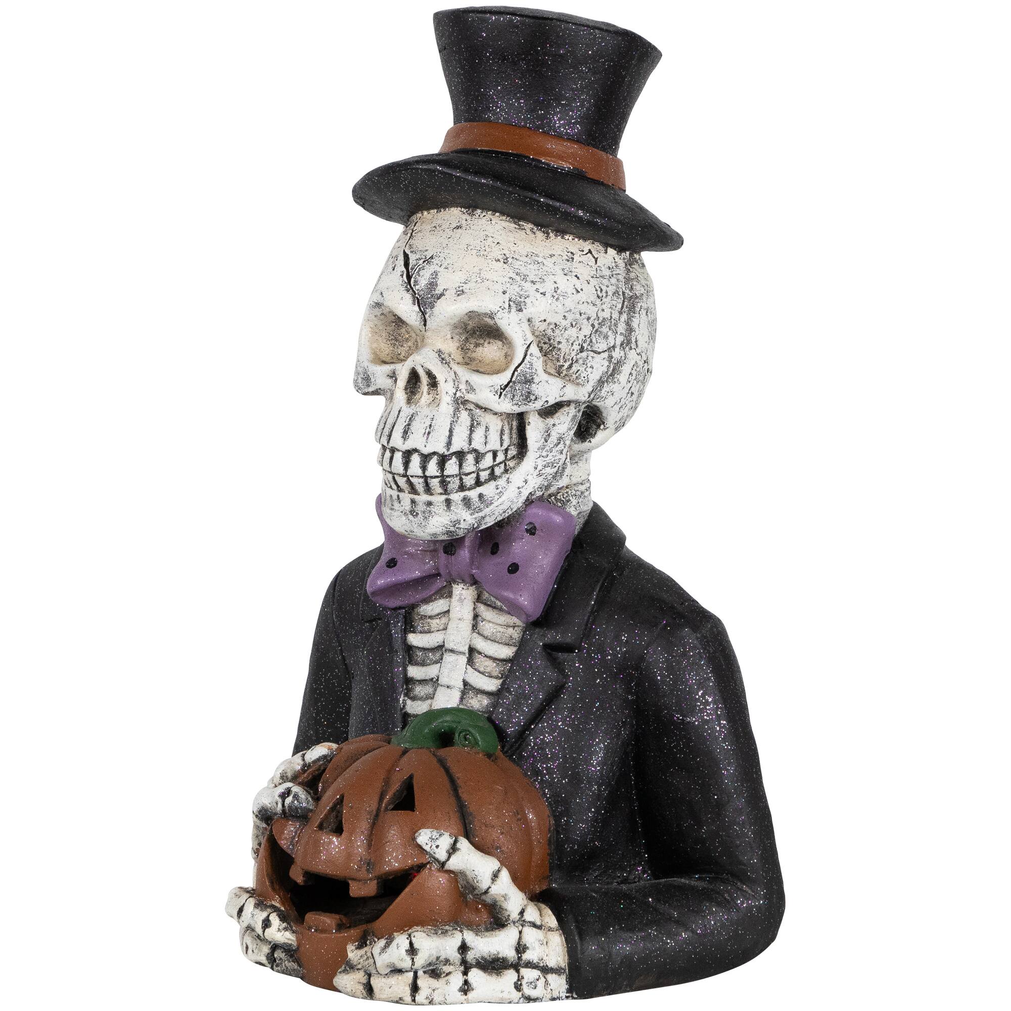 Northlight LED Lighted Skeleton with Jack O Lantern Halloween ...