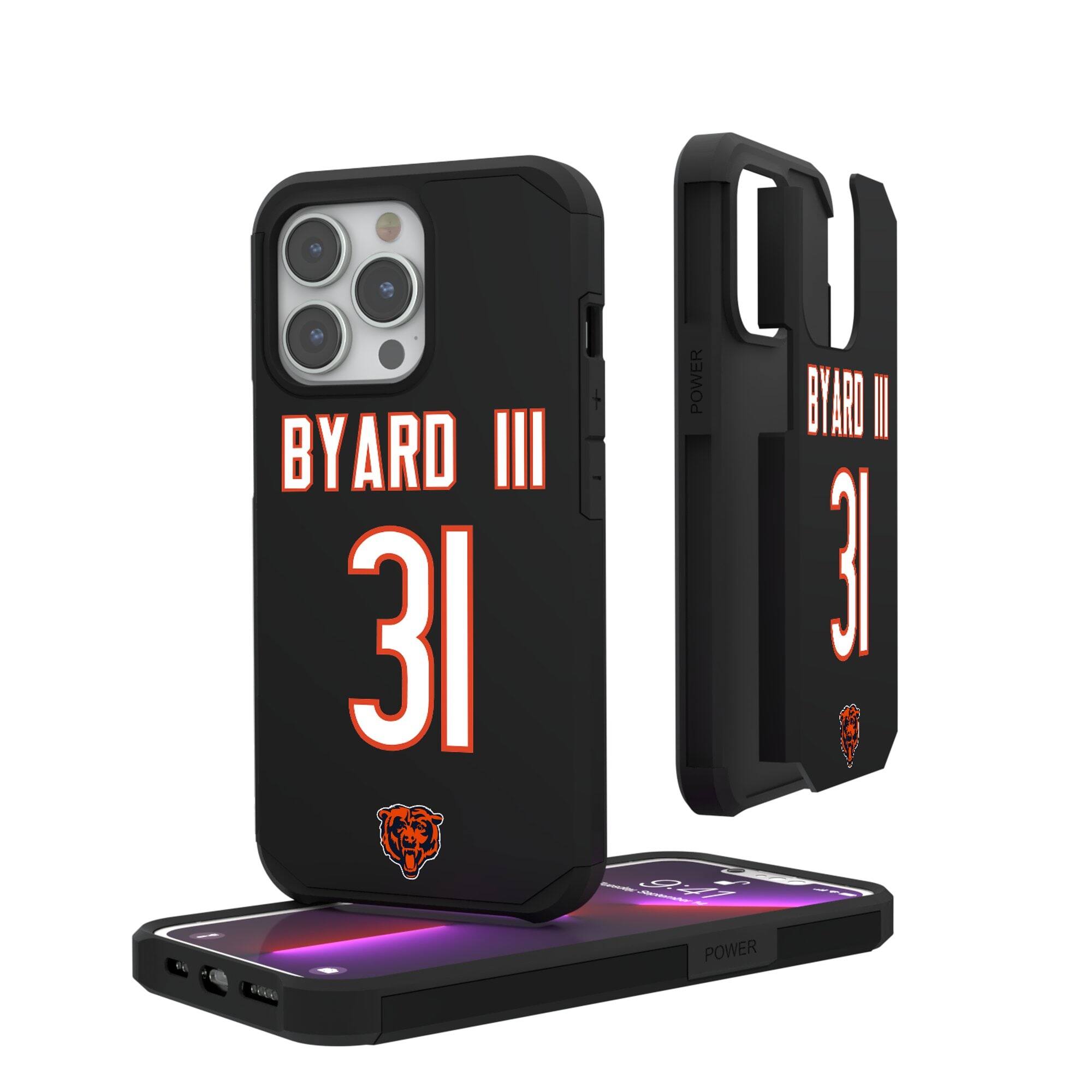 Keyscaper NFL Kevin Byard III Chicago Bears iPhone Rugged Case 15 Black ...