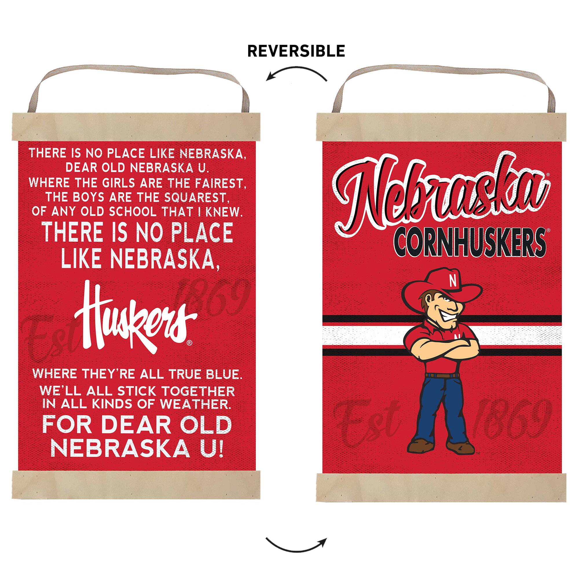 Jardine Nebraska Huskers Fight Song Banner Sign Red 4941657 - Best Buy