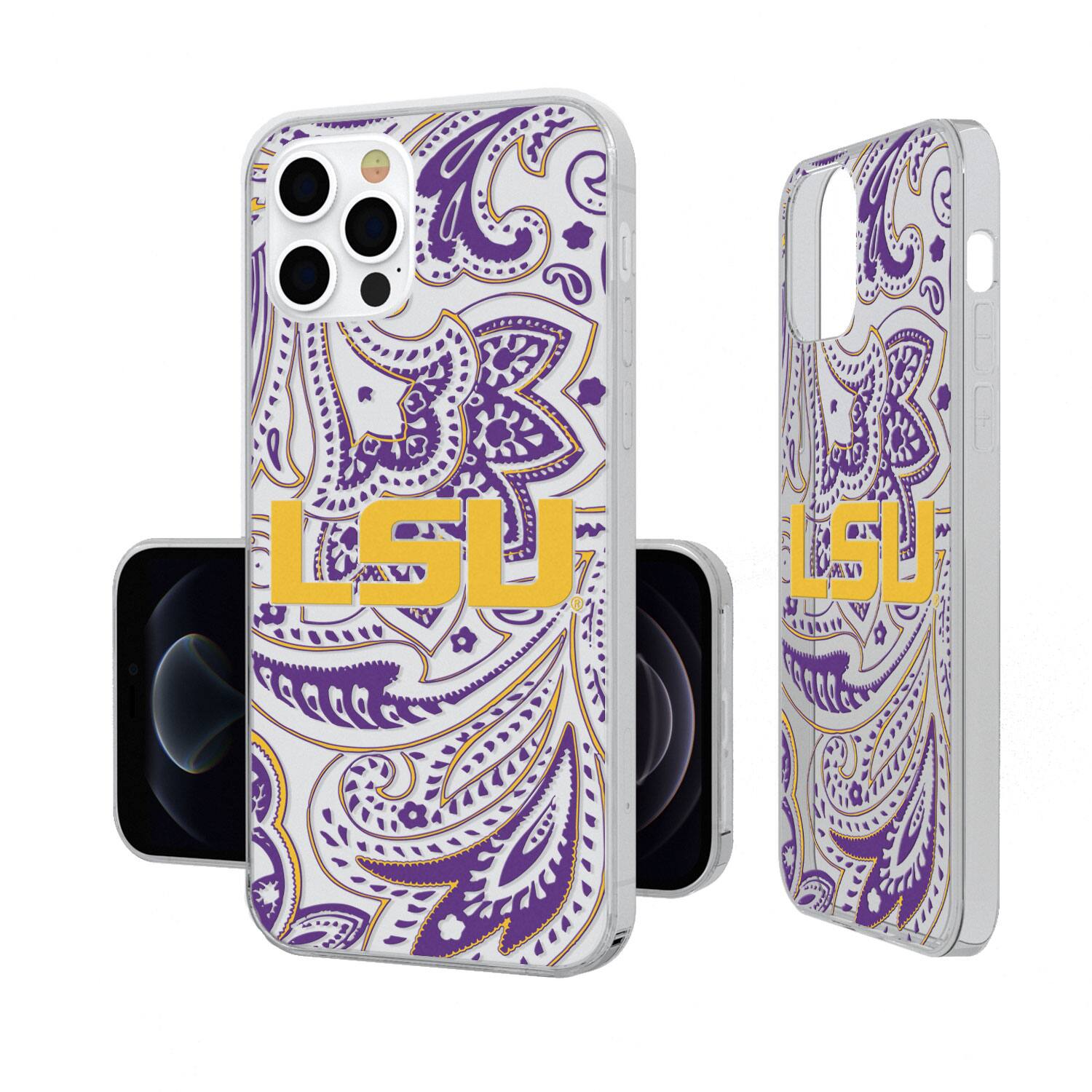 Keyscaper NCAA LSU Tigers iPhone Paisley Design Clear Case Multicolor ...