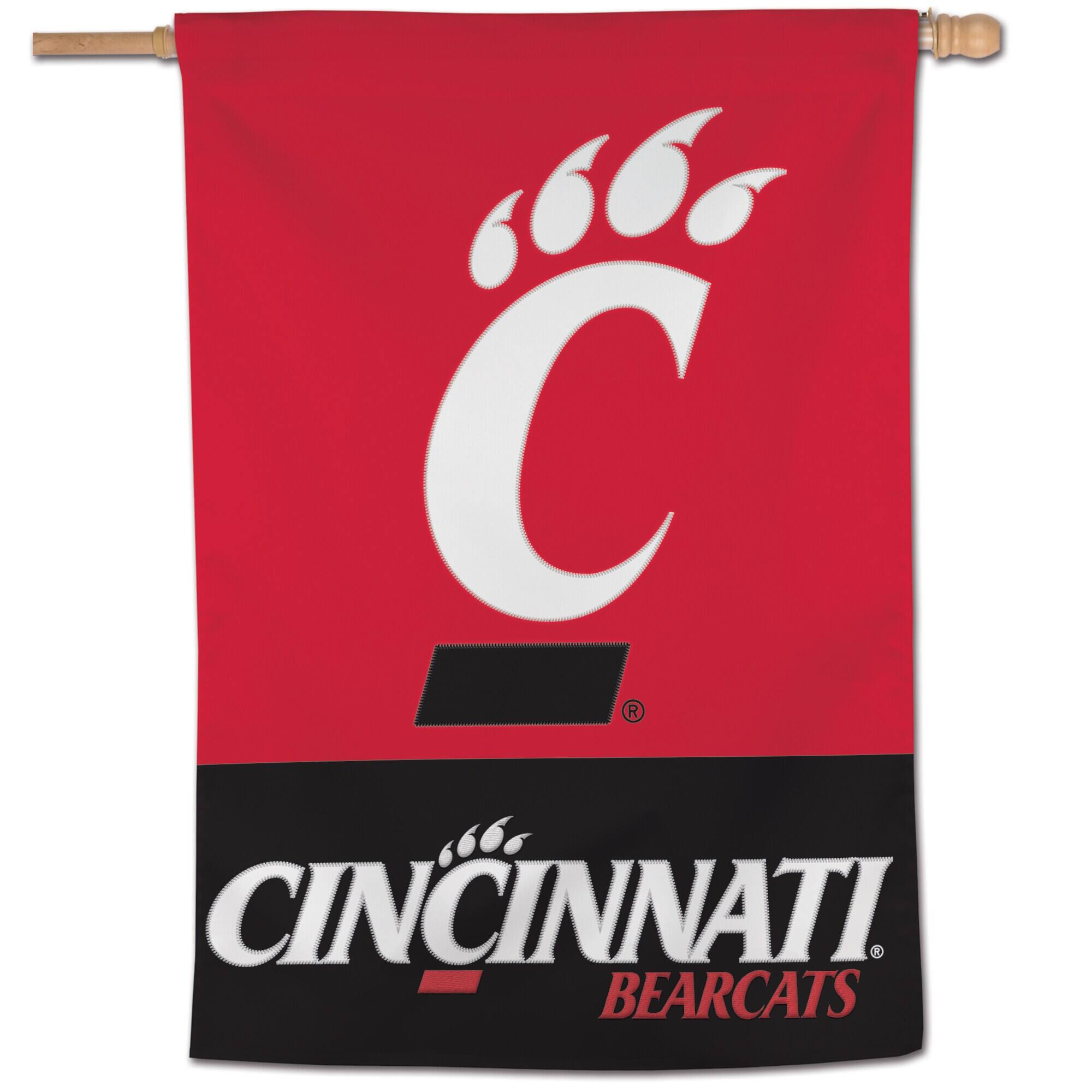 WinCraft Cincinnati Bearcats 28" x 40" Applique Vertical Banner ...