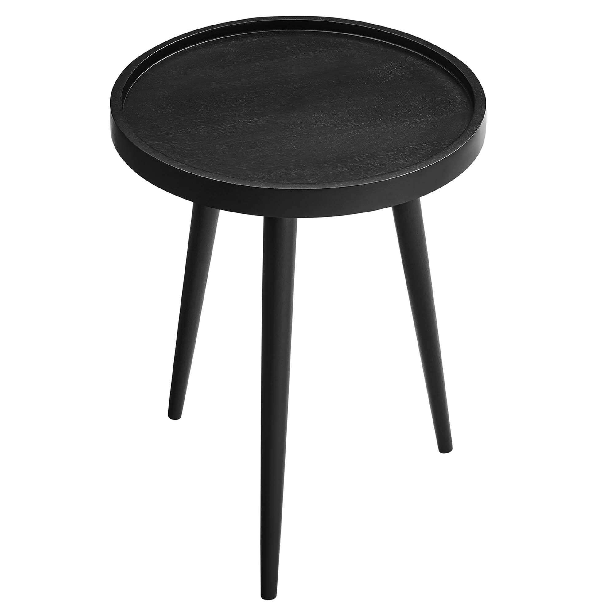 Chiro Round Wood Side Table by Modway Black EEI-6830-BLK - Best Buy