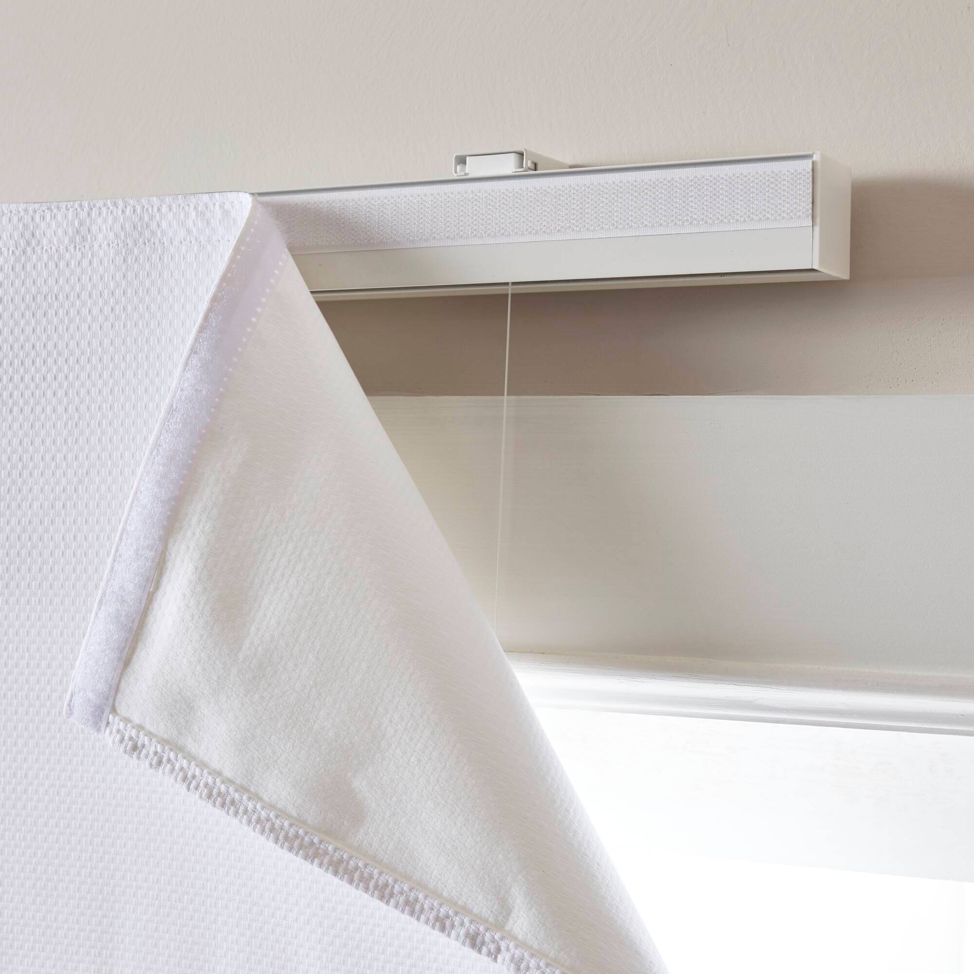 BreeBe 1PC 39x64' Cordless Roman Blind Galen Matte fabric White ...