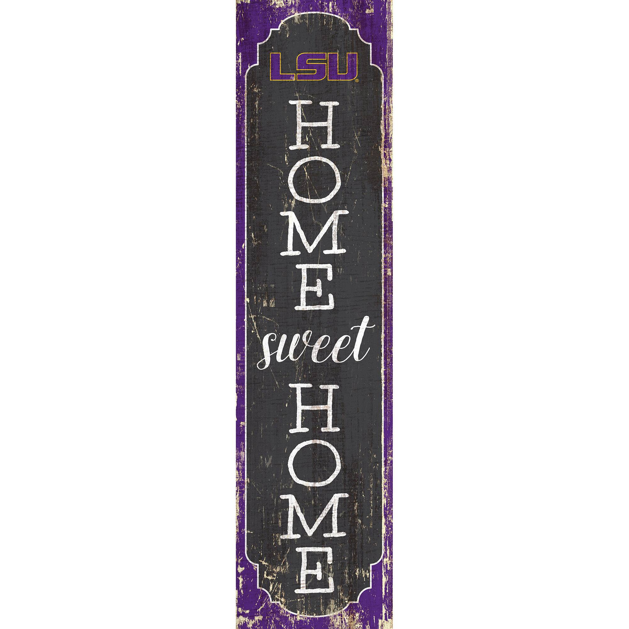 Fan Creations LSU Tigers 24" Home Sweet Home Leaner Sign Multicolor ...