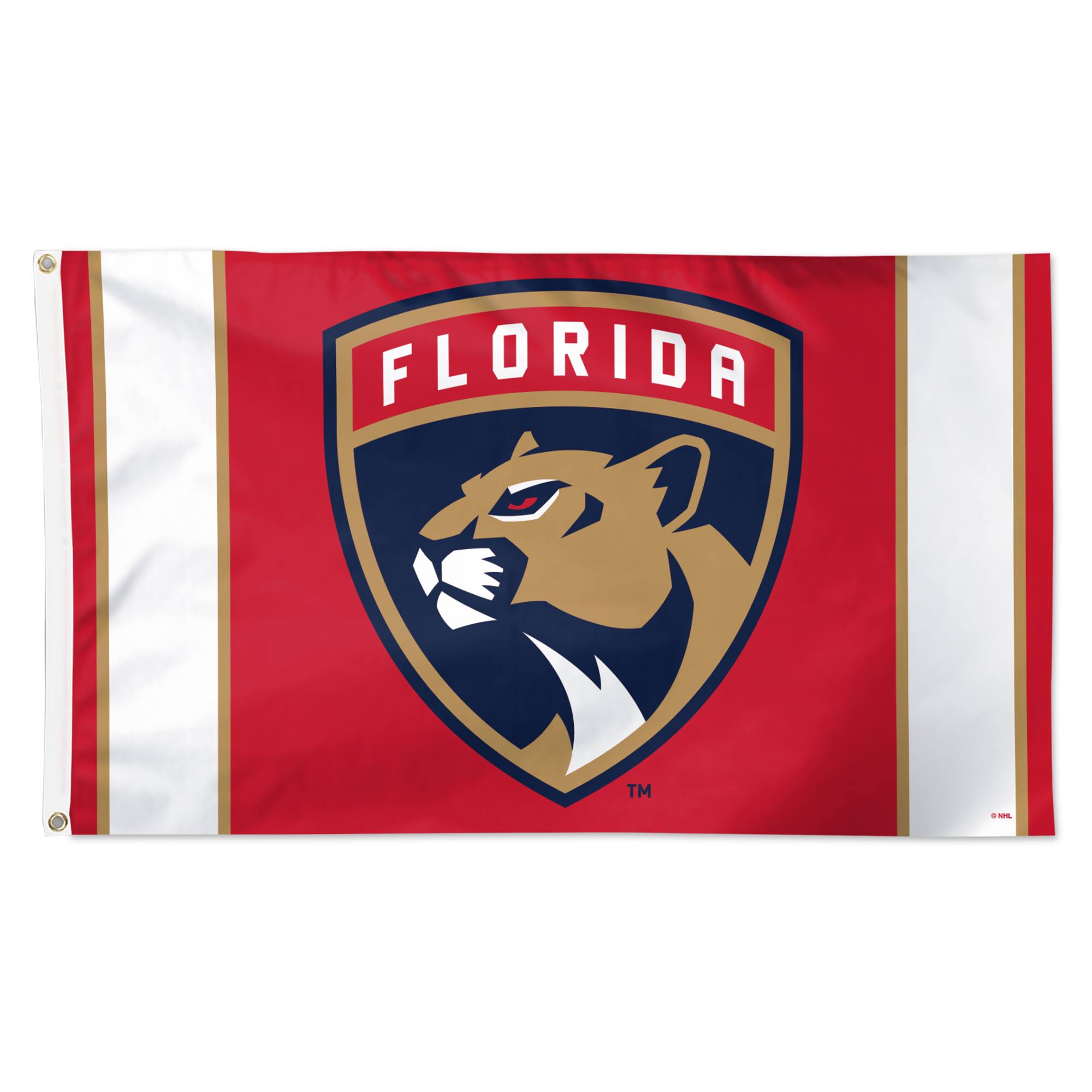 WinCraft Florida Panthers 3' x 5' Logo Stripe Deluxe Single Sided Flag ...