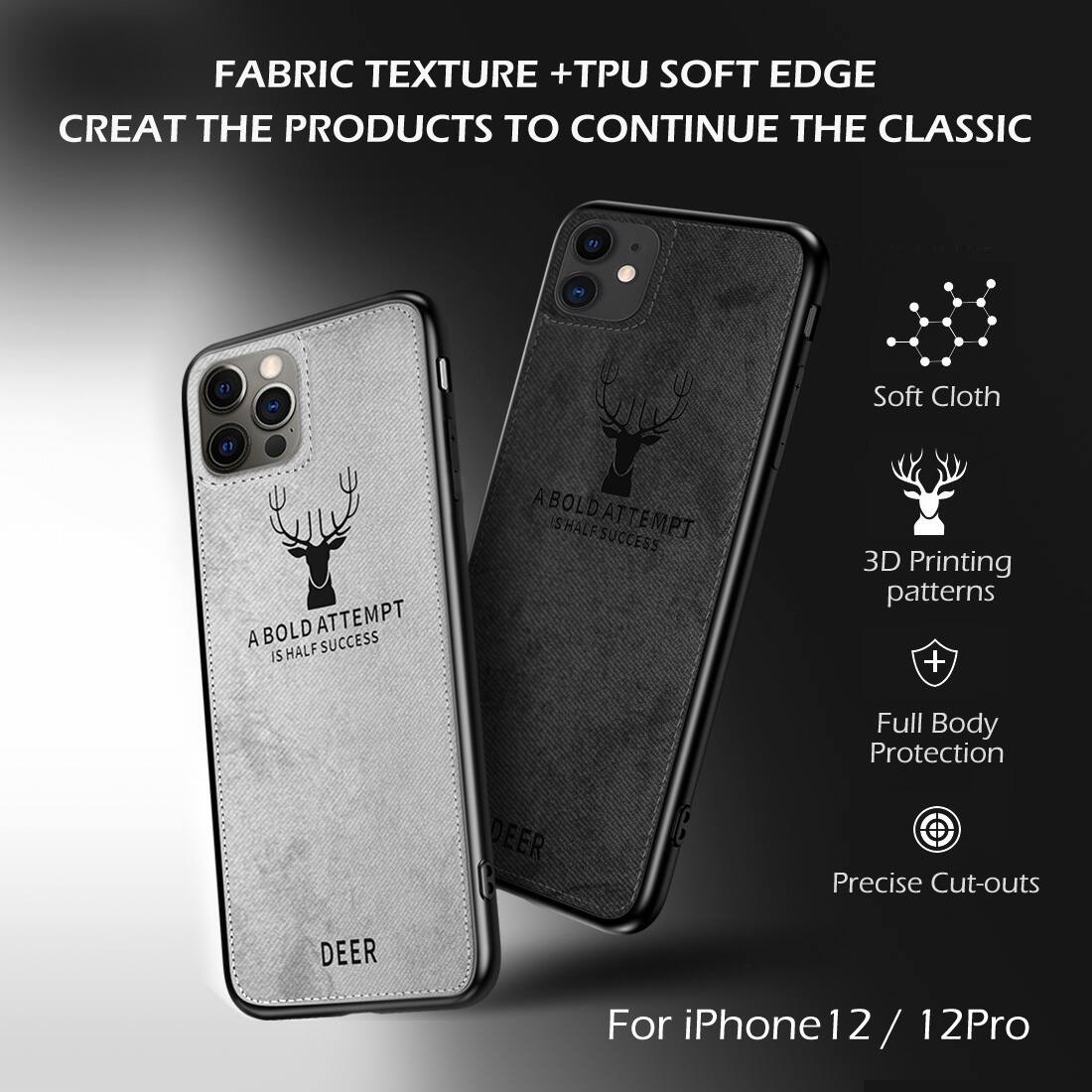 Alpha Digital Iphone 12/12pro Protective Case W/ Luxury Soft Cloth ...