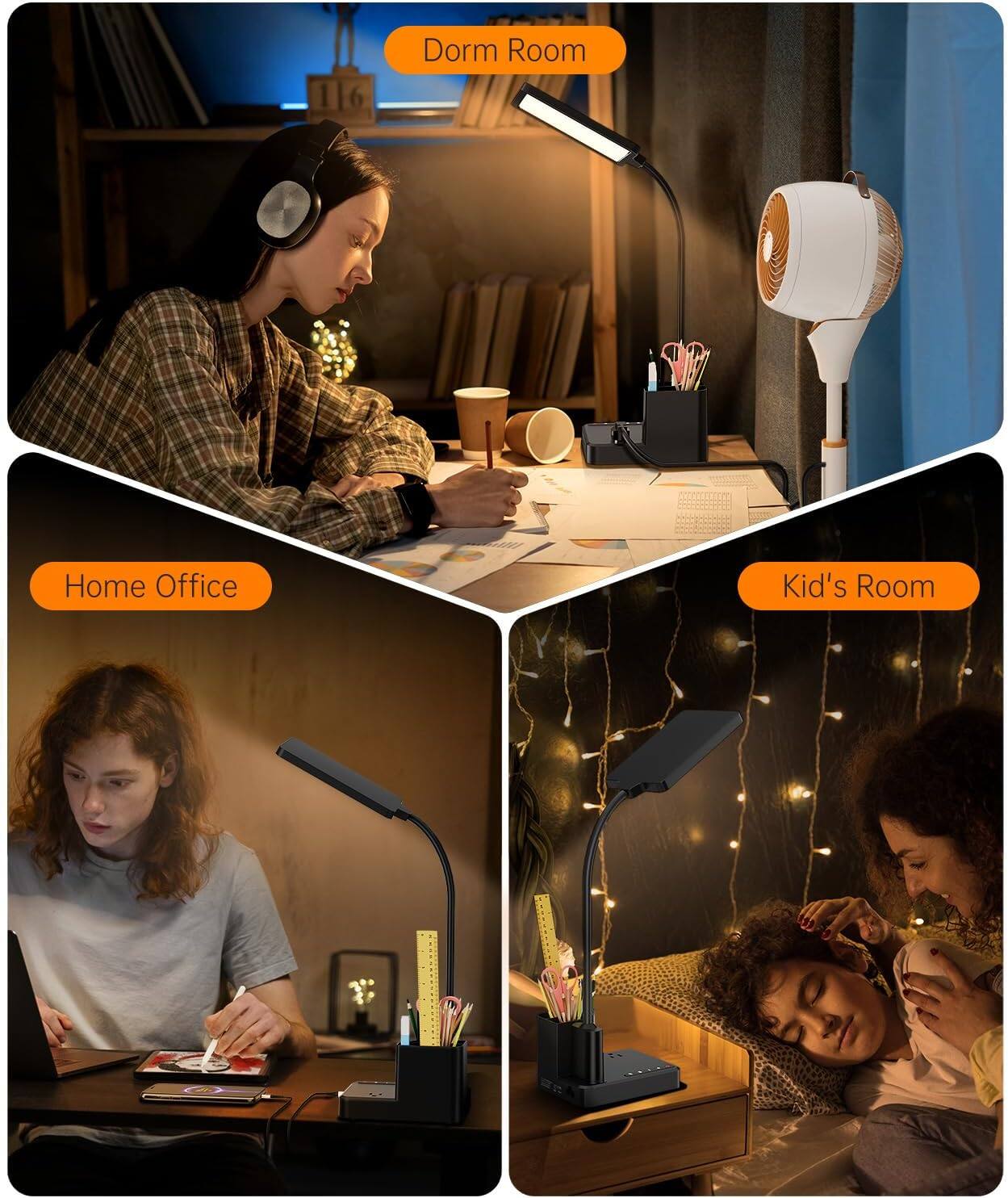 Stamp n Camp Desk Lamp COZOO LED Desk Lamps for Home Office with USB ...