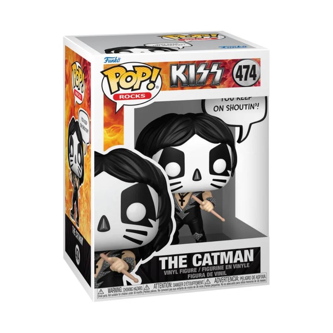 Funko Pop! KISS: The Catman You keep on Shoutin Multicolor FU84123 ...