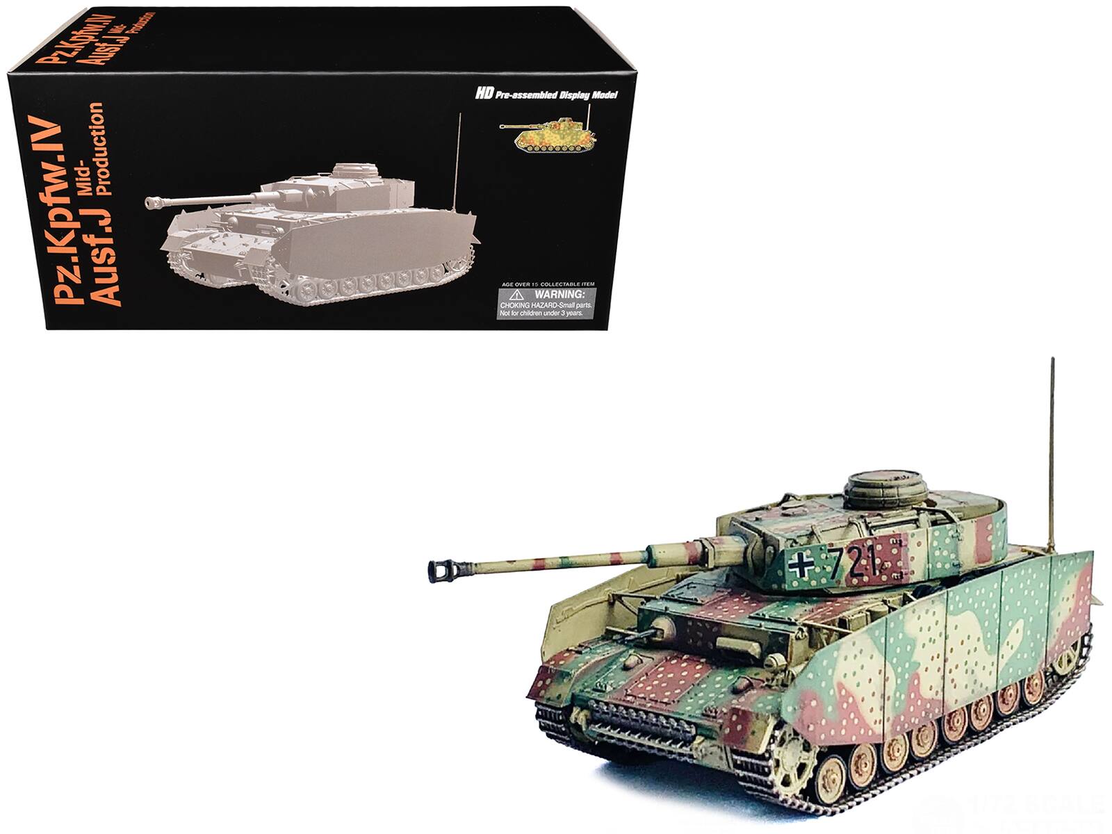 Dragon Models Germany Pz.Kpfw.IV Ausf.J Mid Production Tank #721 ...