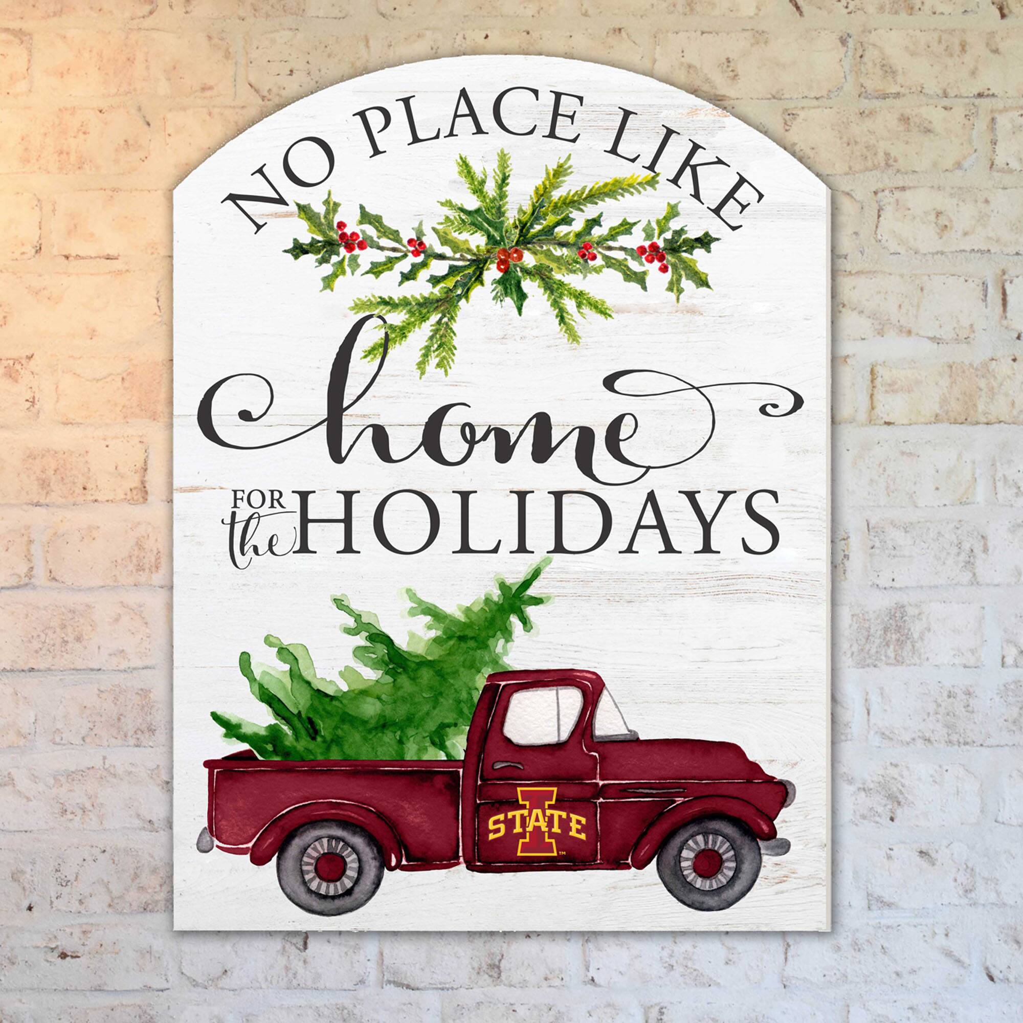 Jardine Iowa State Cyclones 16'' x 22'' Holiday Marquee Sign White ...