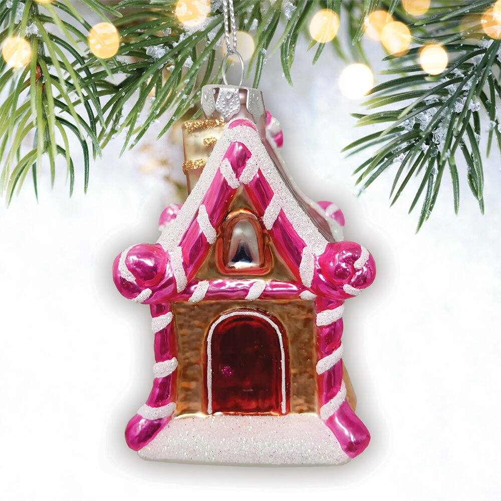 OrnamentallyYou Sweet Treat Cottage Candy Lane House Glass Christmas ...