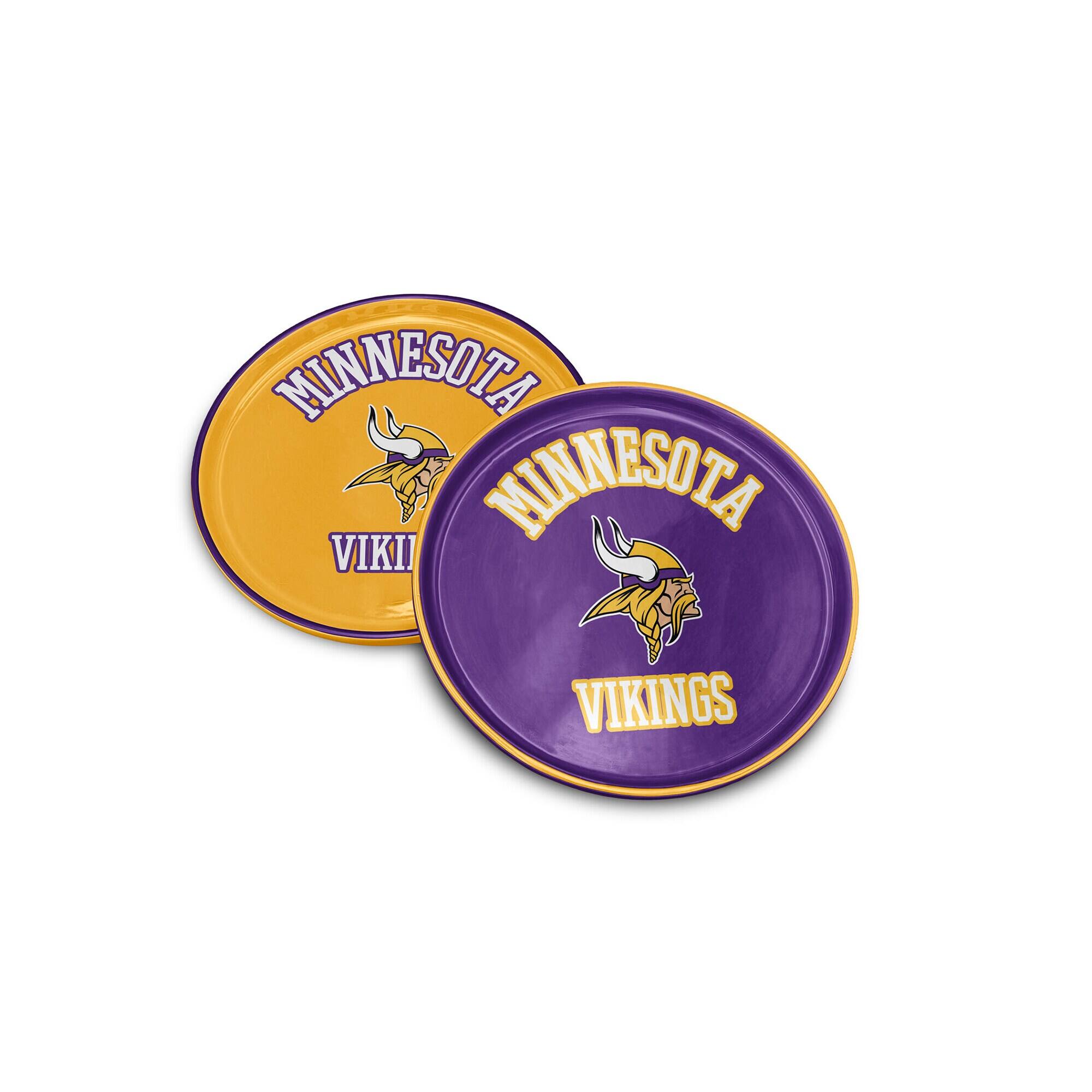 Pegasus Minnesota Vikings 8" Home & Away Round Two Piece Serving Plate Set Multicolor 203281895 ...
