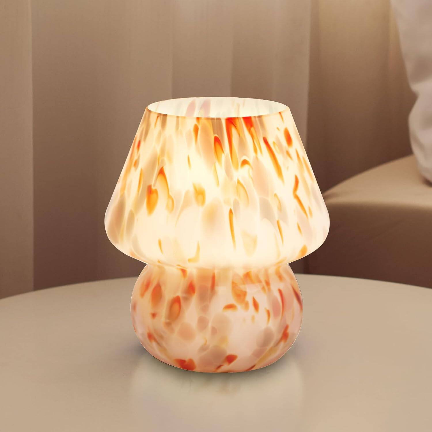 Stamp n Camp Mushroom Lamp Table Lamp for Bedroom Desk Bedside Lamps ...