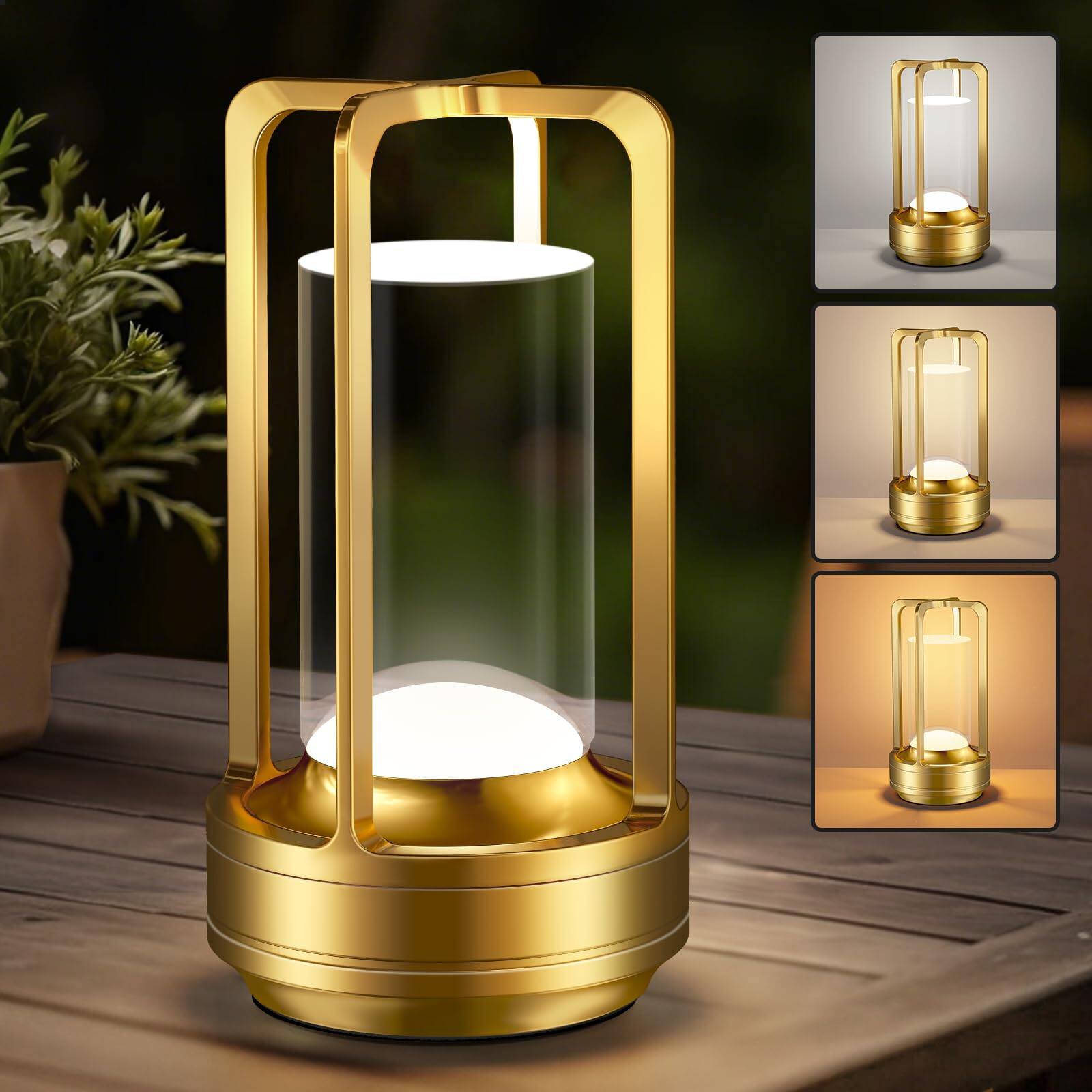 Dazzling Pops Portable Table Lamp Outdoor Indoor Cordless Rechargeable ...