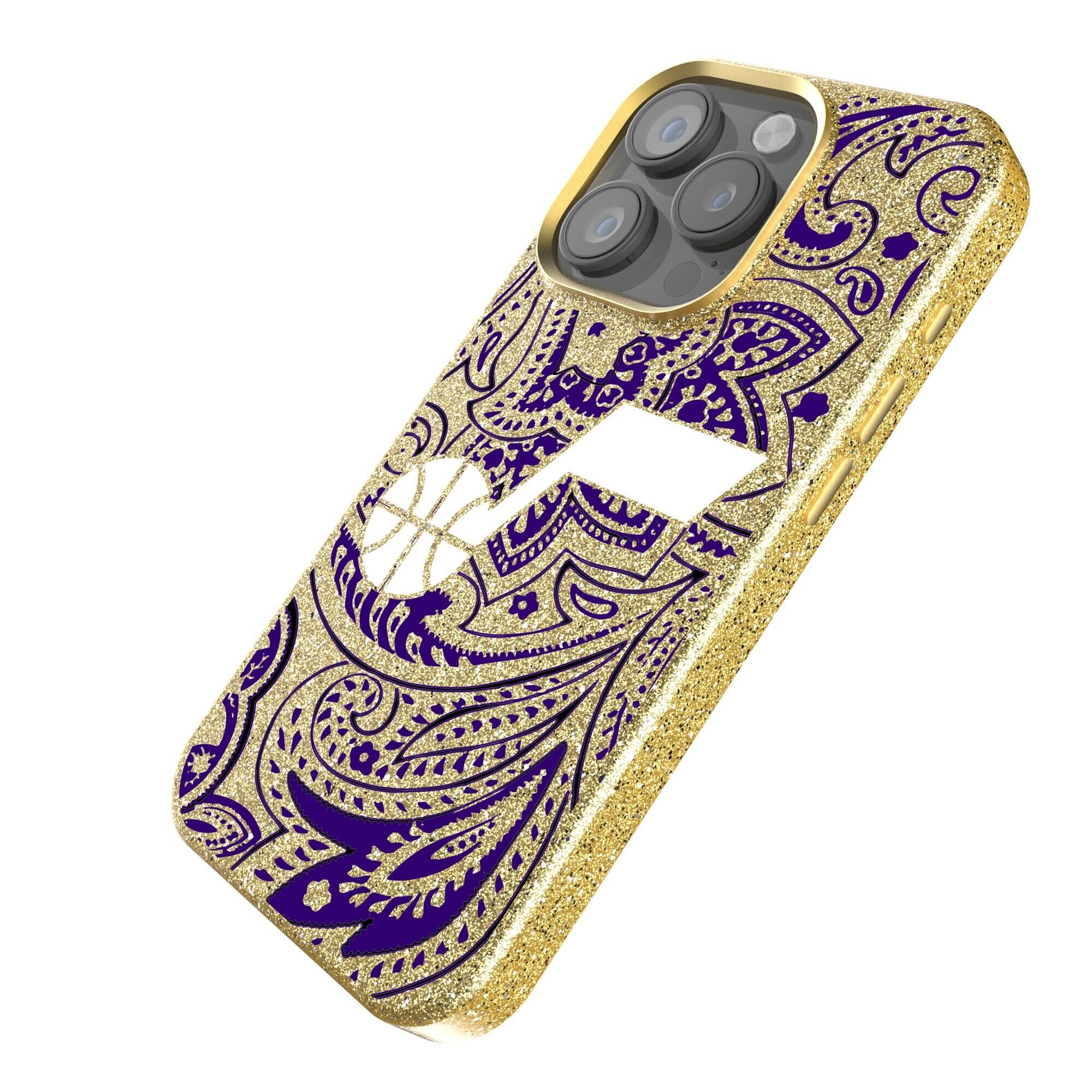 Keyscaper NBA Utah Jazz Paisley Bling iPhone Case 14 Pro Max Gold ...