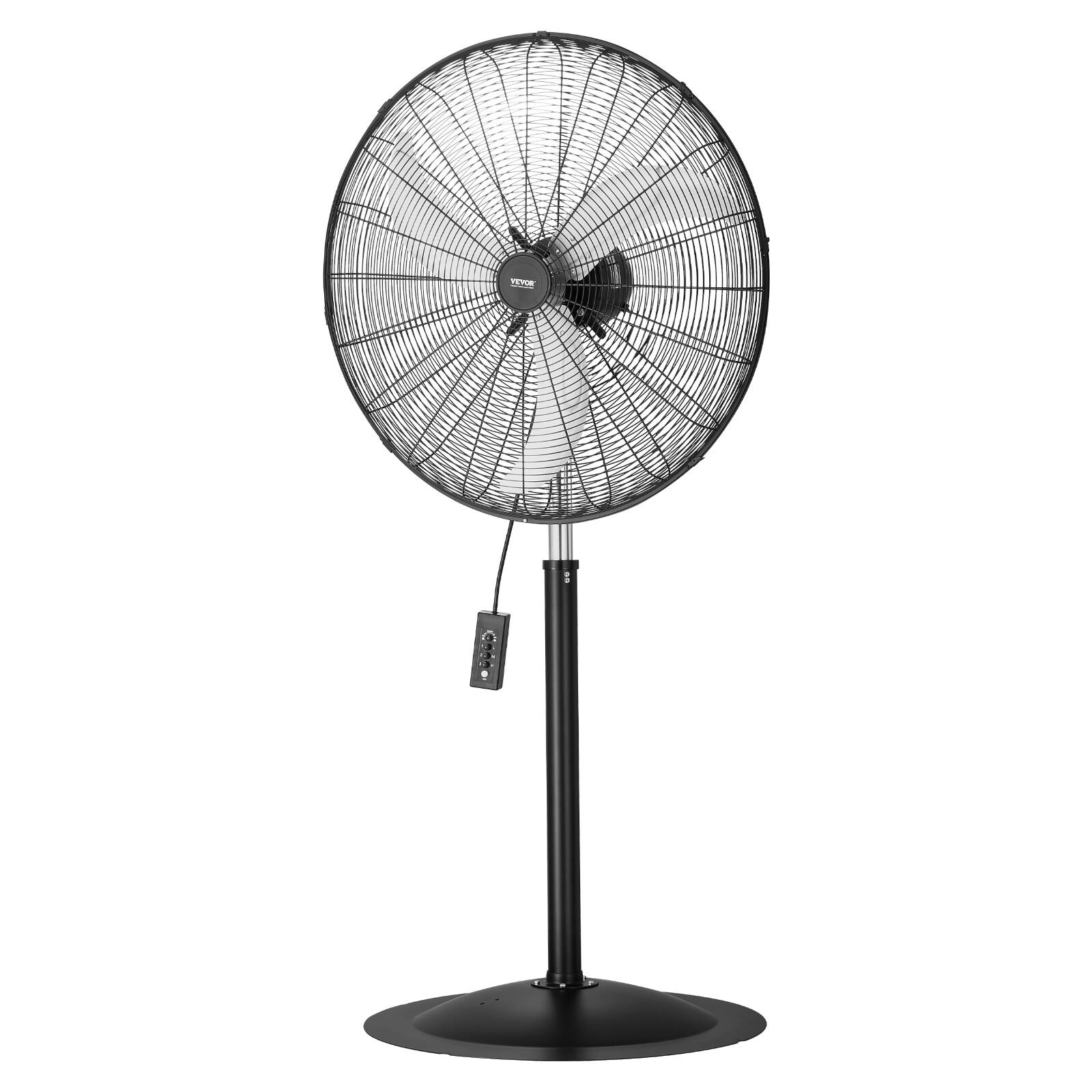 VEVOR Industrial Pedestal Fan, 30 Inch 85 Degree Oscillating Fan ...