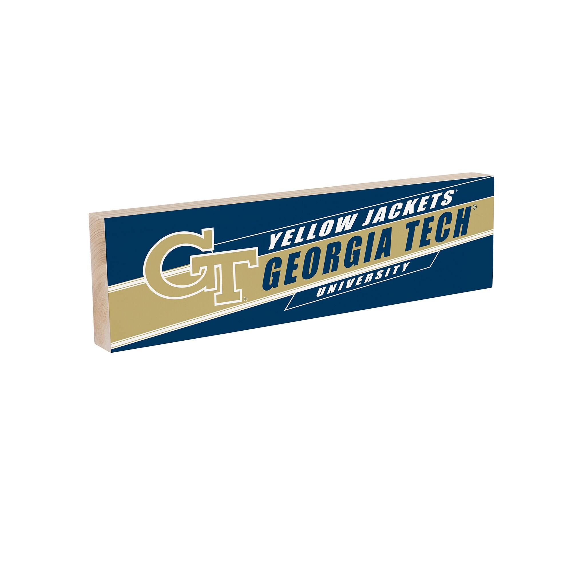 Evergreen Enterprises Georgia Tech Yellow Jackets 5" x 18" Shadow Logo ...