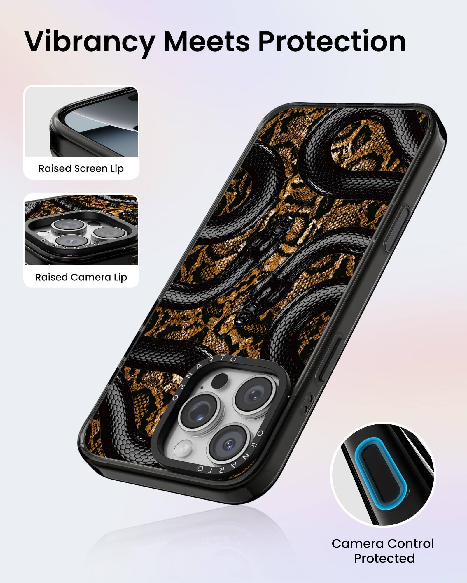Ornarto Vistique for iPhone 16 Pro Max Case 6.9",Compatible with ...