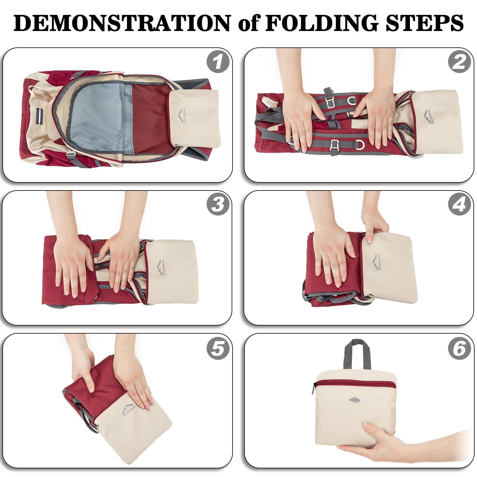 Stamp n Camp Hiking Backpack Large 35l Travel Backpacks For Men Women ...