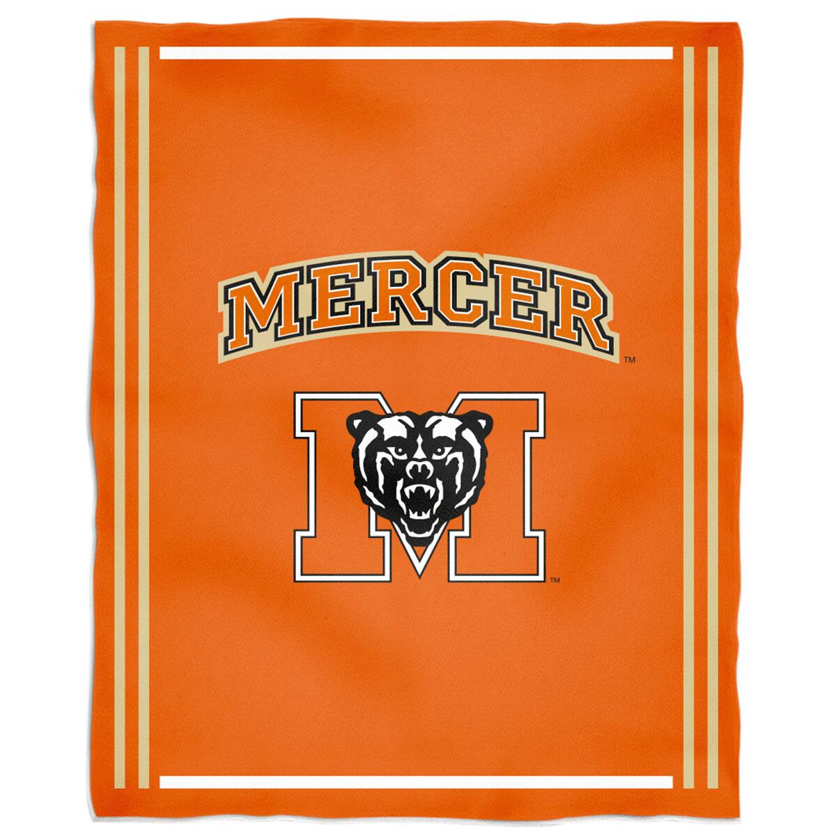 Vive La Fete Mercer Bears 36'' x 48'' Children's Mascot Plush Blanket ...