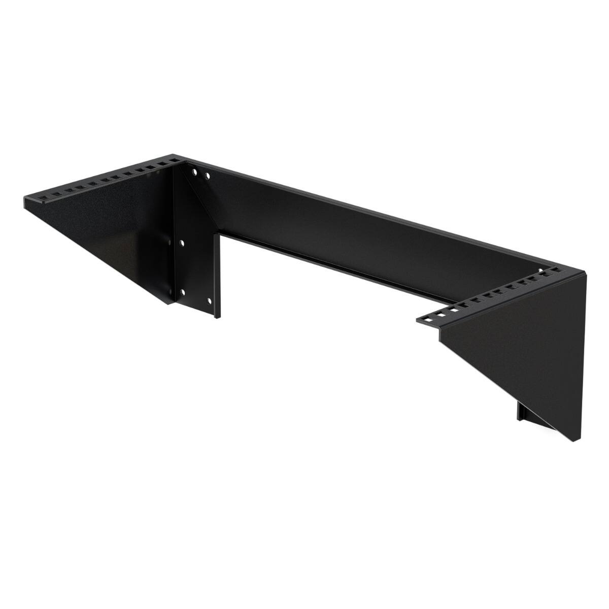 RackSolutions 4U Vertical Wall Mount Low Profile Rack for 19 Inch Network Equipment, Up to 200 ...