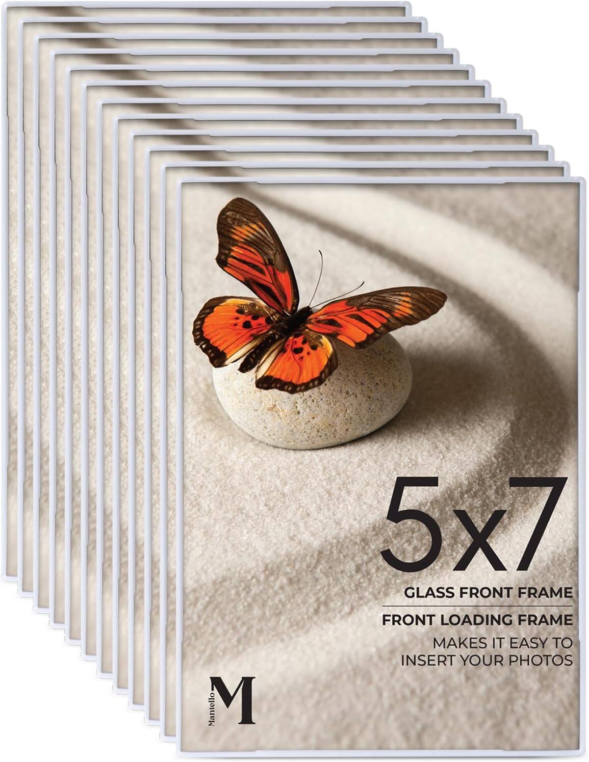 blue 8.5 by 11 picture frame 6 PACK 8.5 x 11 frame Front Loading ...