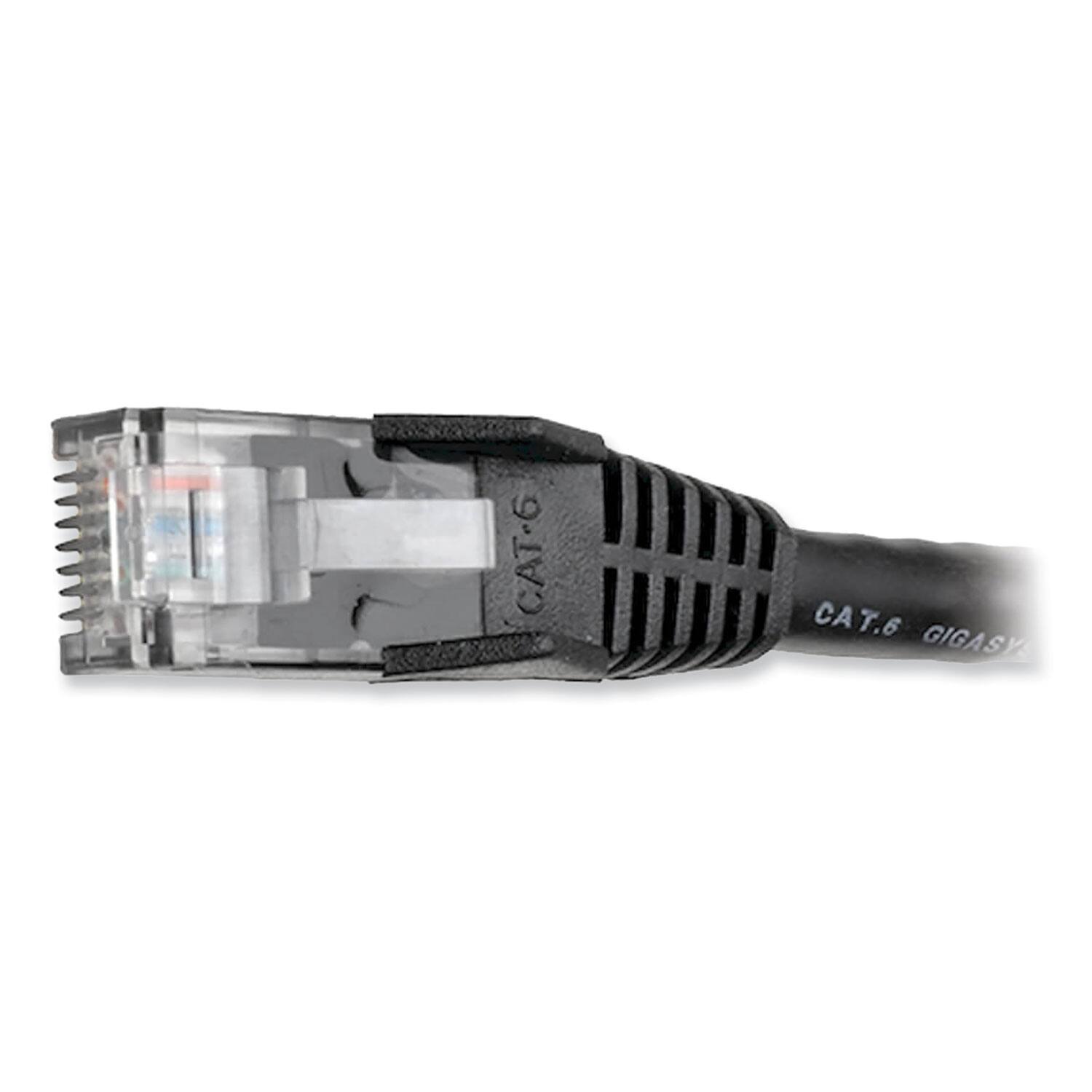 Tripp Lite N201 007 BK CAT6 7 ft. Gigabit Snagless Molded Patch Cable Black N201-007-BK - Best Buy