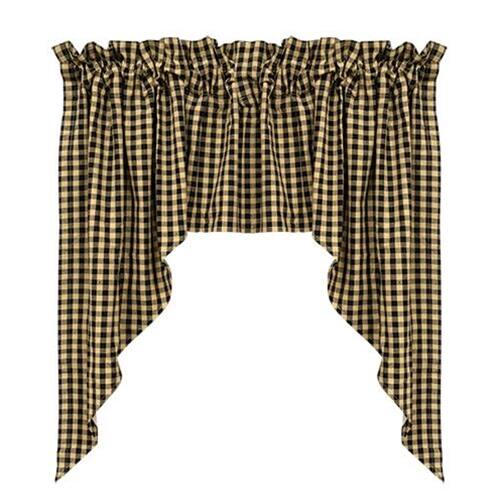 BreeBe 2/Set Check Swags Black G28065 - Best Buy