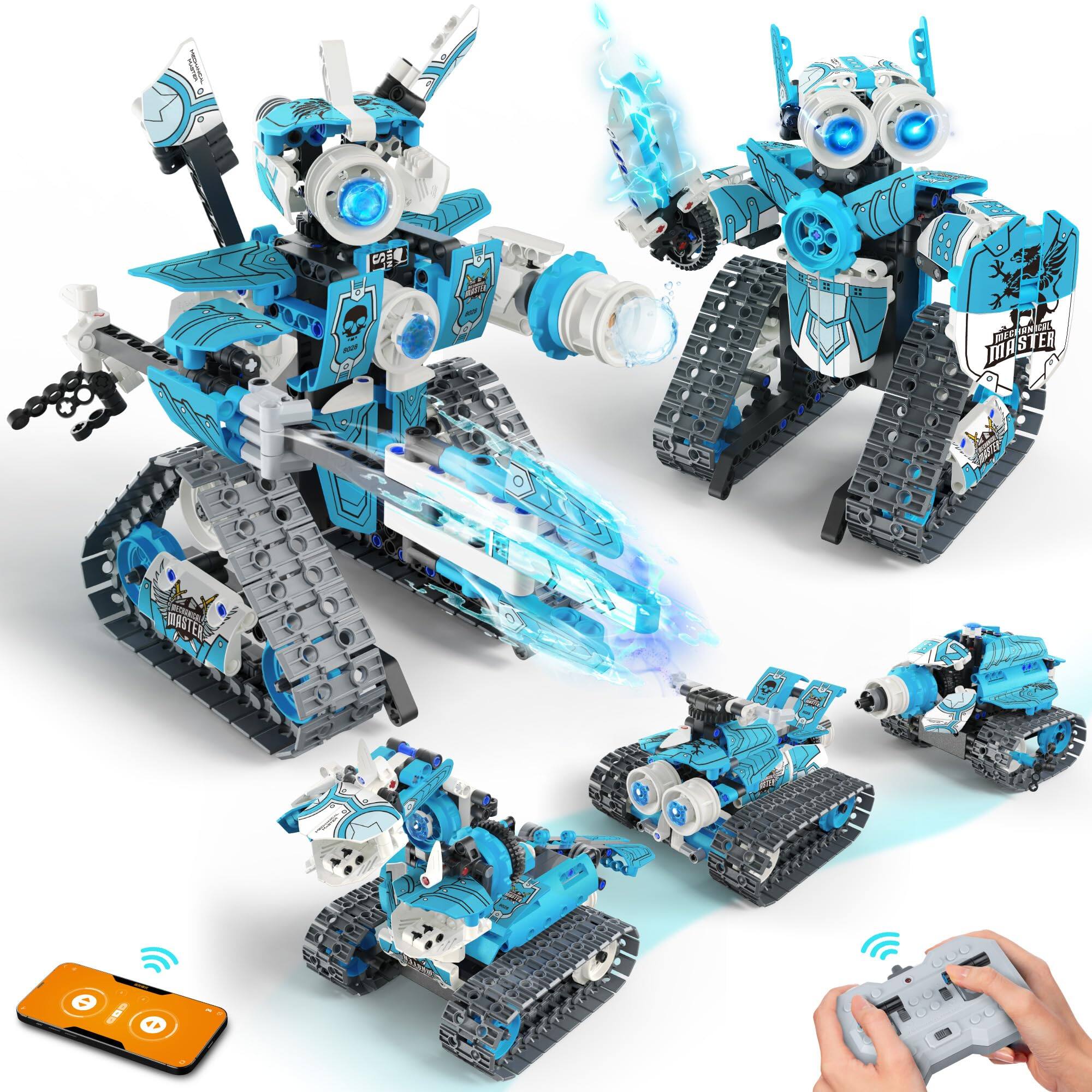 EZTW1 5 In 1 Stem Rc Robot Building Kit 398pcs Blocks Diy Engineering ...