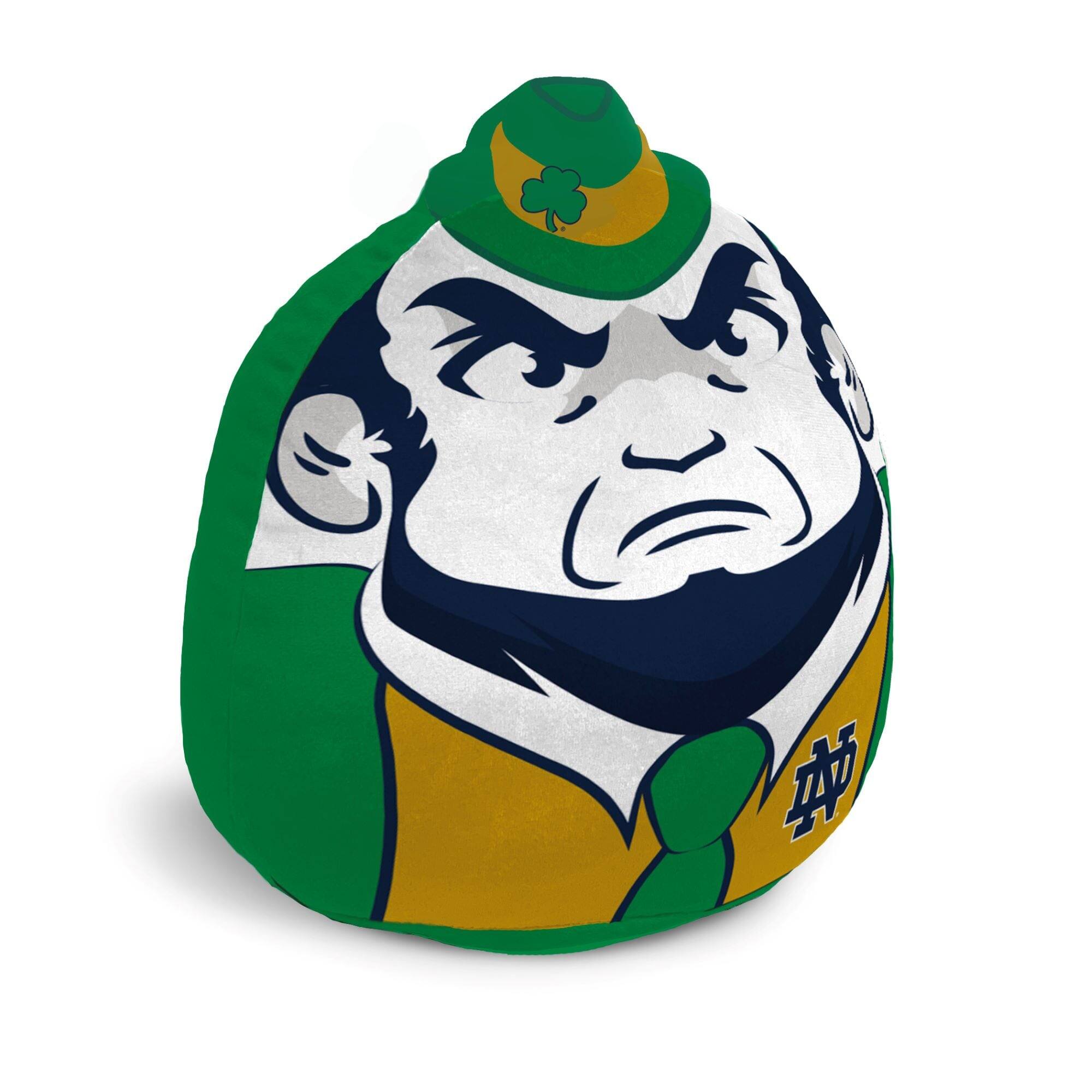 Pegasus Notre Dame Fighting Irish Leprechaun Plushie Mascot Pillow with ...