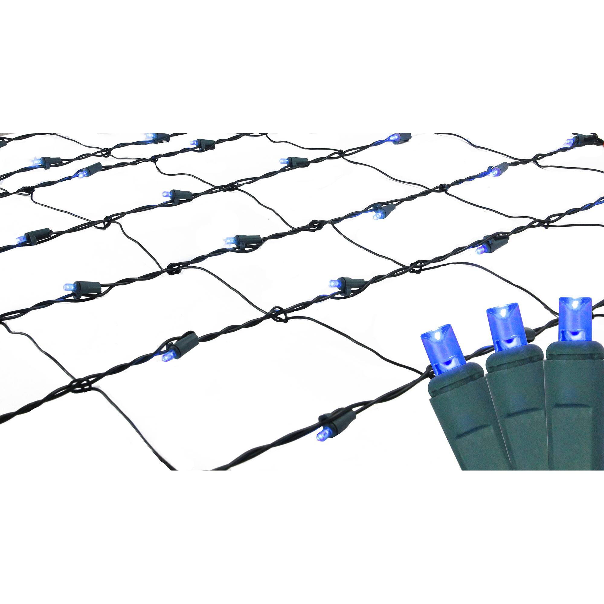 Northlight Net Style LED Tree Trunk Wrap Christmas Lights 4' x 6' Green ...