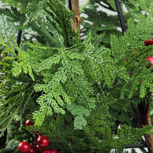 Allstate 36" and Red Slim Mixed Cedar Artificial Christmas Tree Unlit ...
