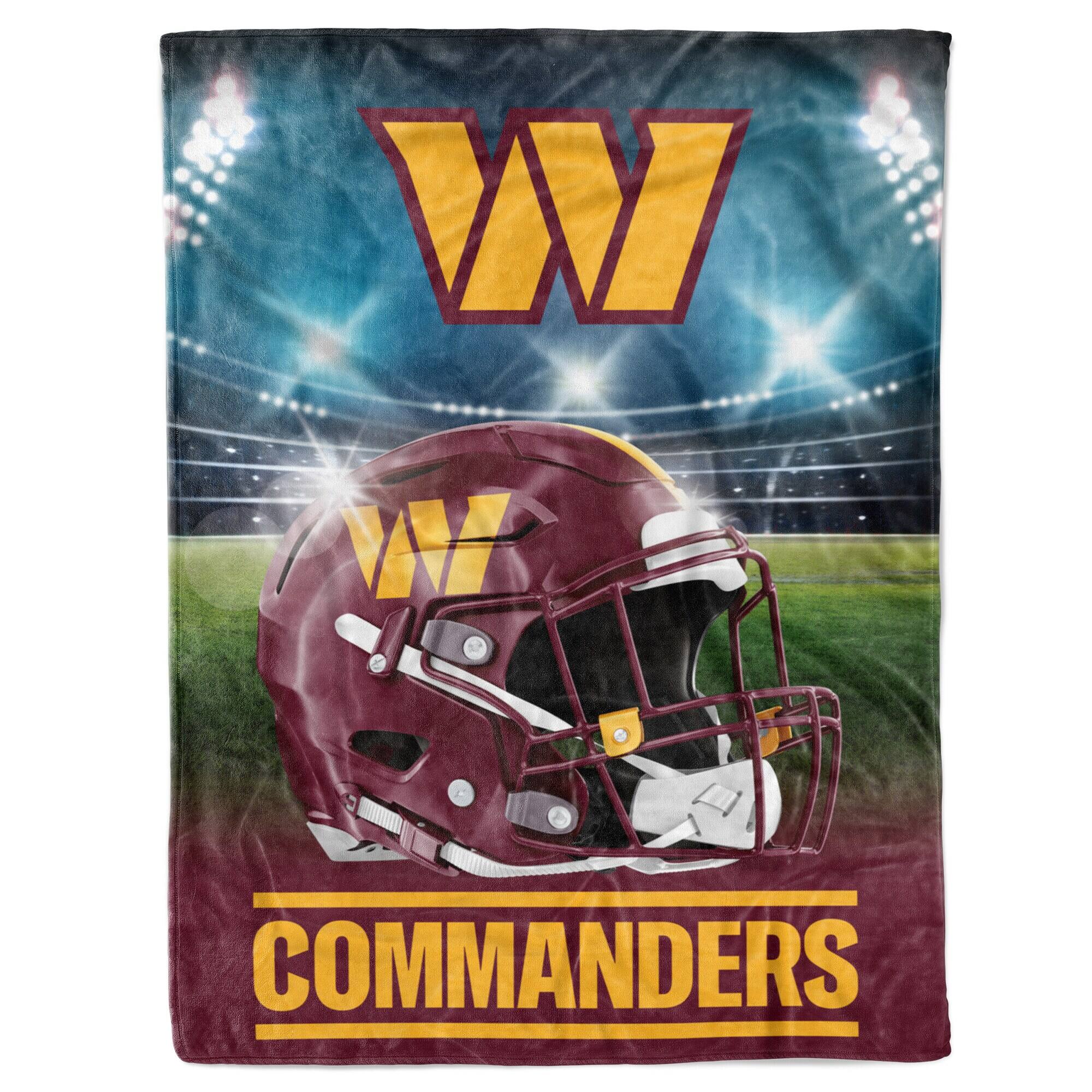Logo Brands - Washington Commanders 60" x 80" Stadium Lights Blanket ...