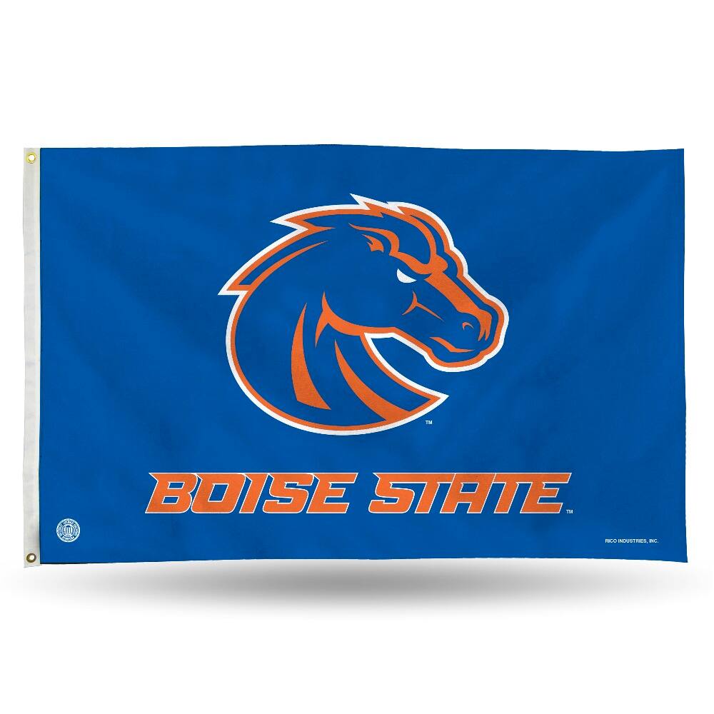 Rico Industries Boise State Broncos Indoor Outdoor 3 x 5 Banner Flag w ...