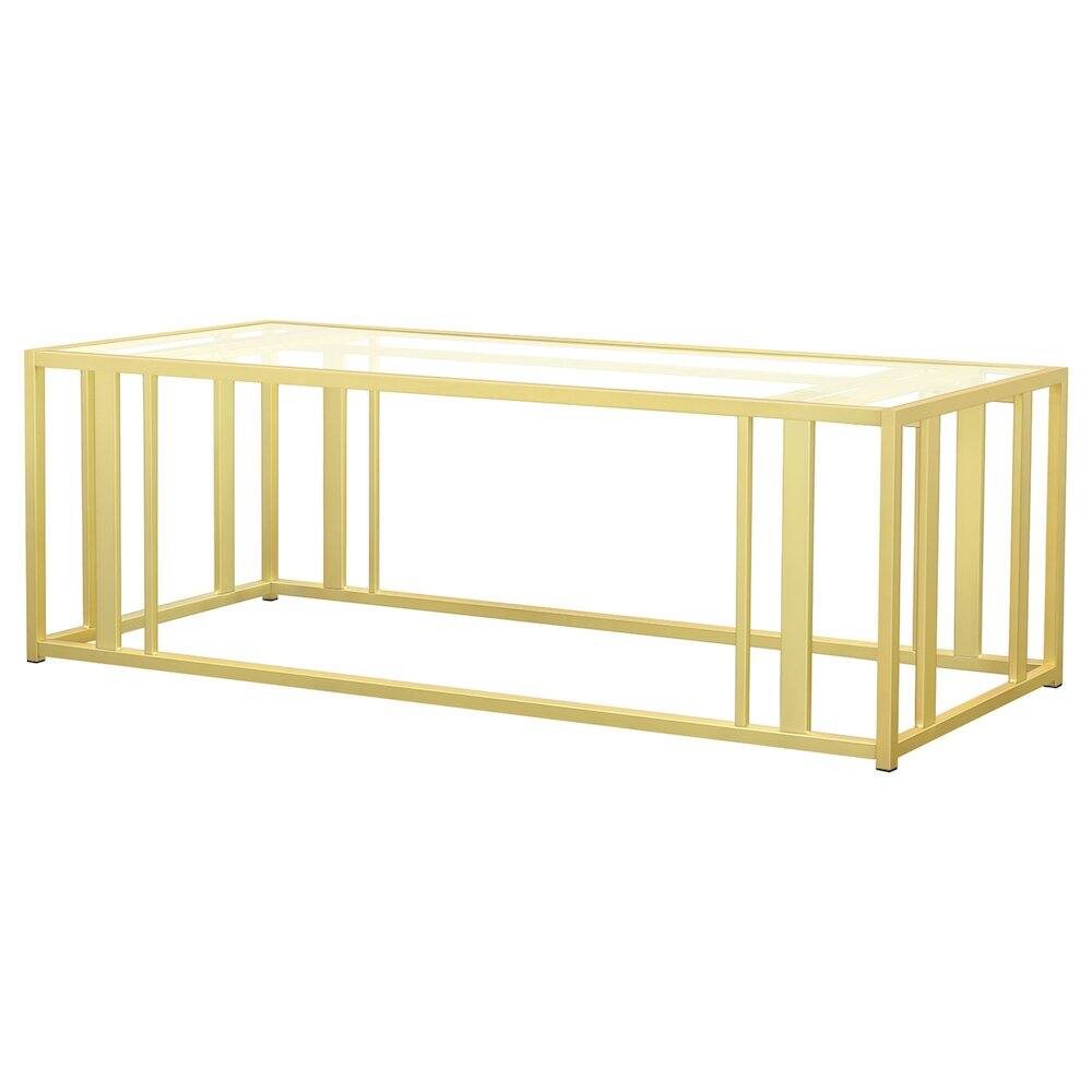 Coaster Co. of America Adri Rectangular Glass Top Coffee Table Matte ...
