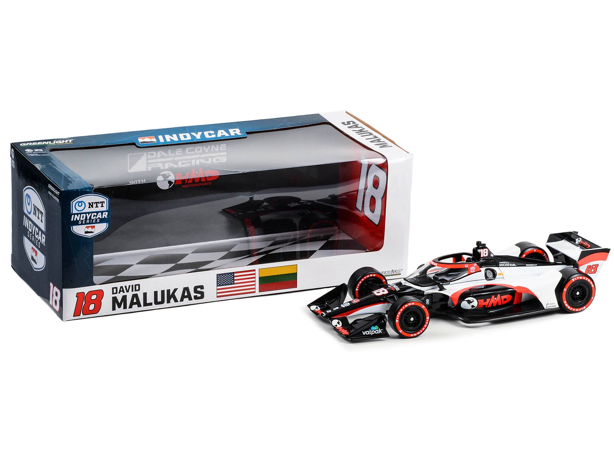 Greenlight Dallara IndyCar #18 David Malukas "HMD Trucking" Dale Coyne ...