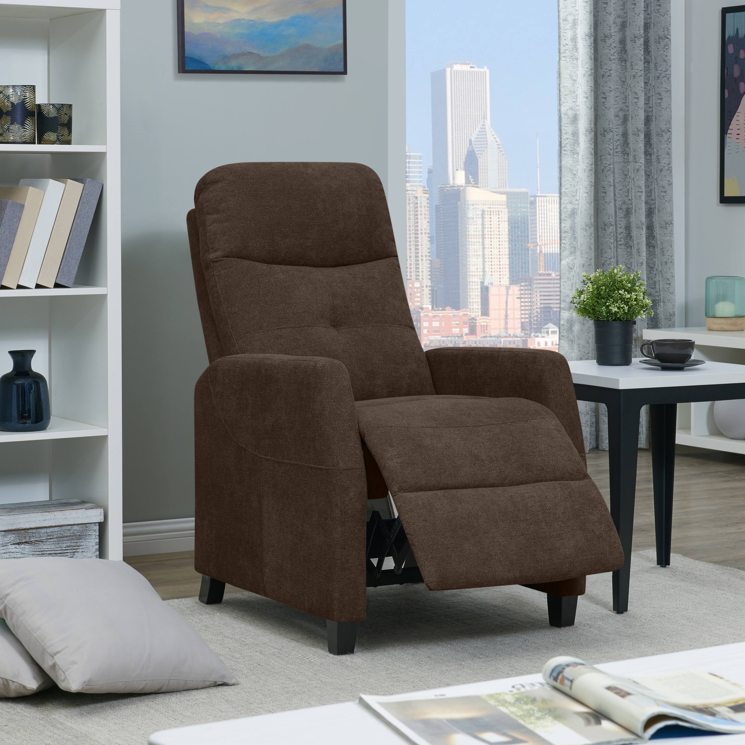 Best Buy: ProLounger Bernsen Modern Pushback Track Arm Recliner ...