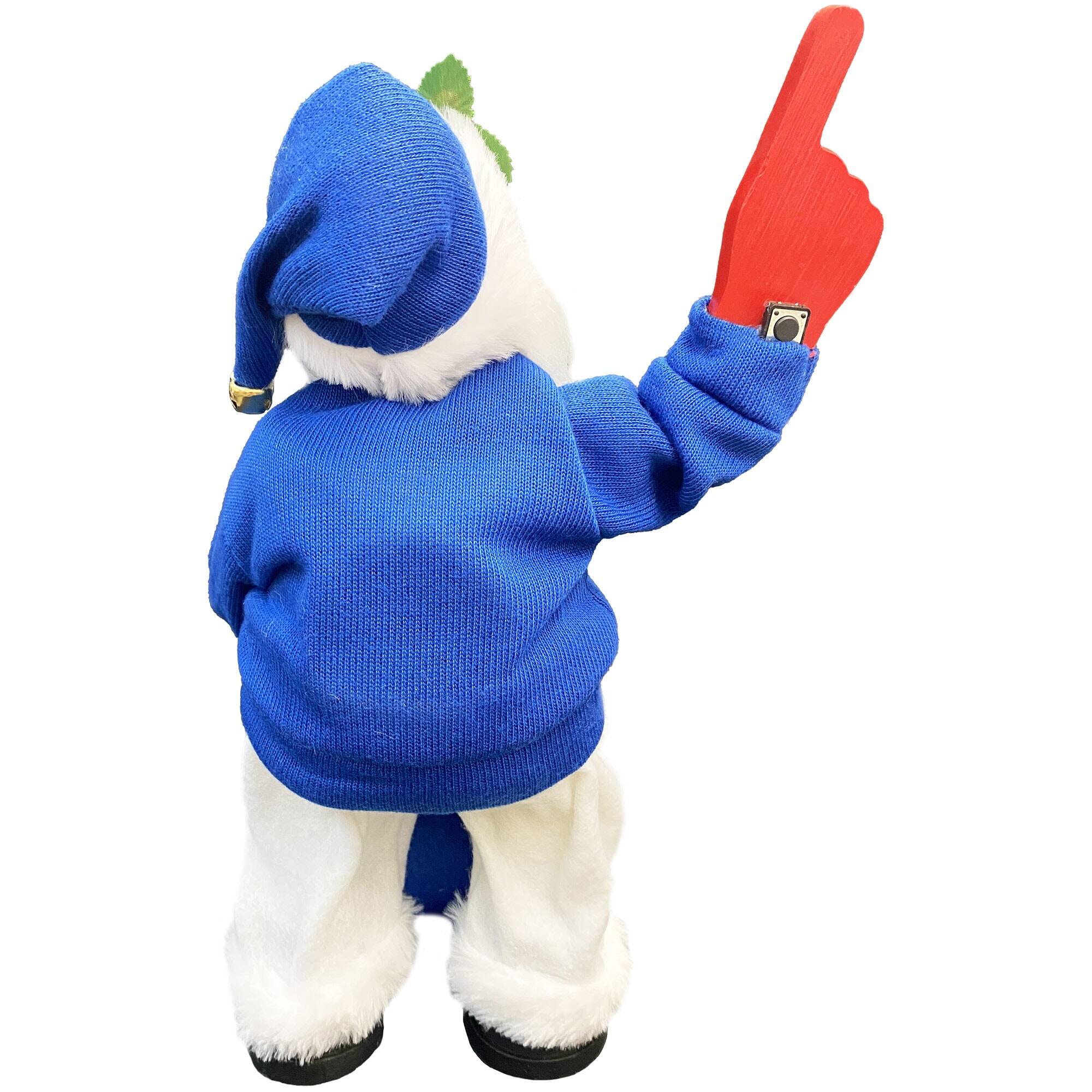 Santa's Workshop Kansas Jayhawks 12" Animated Musical Santa Blue ...