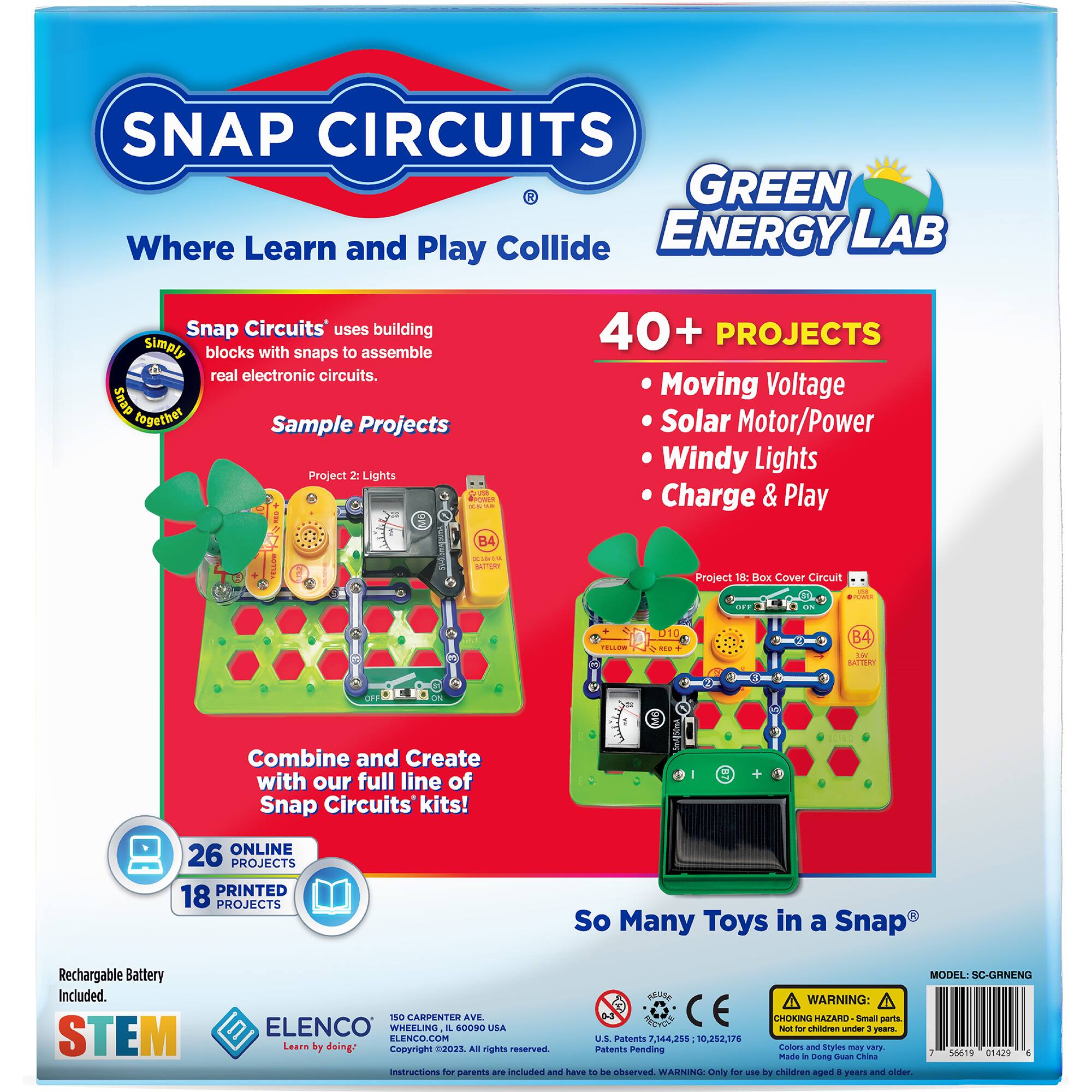 Elenco Snap Circuits: Green Energy LAB G0756619014296 - Best Buy