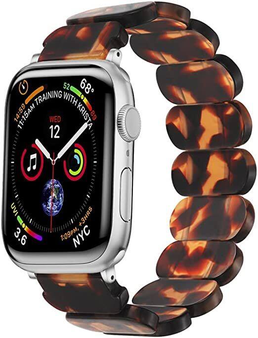Worryfree Gadgets Resin Band for Apple Watch 42/44/45/49mm Oval Version ...