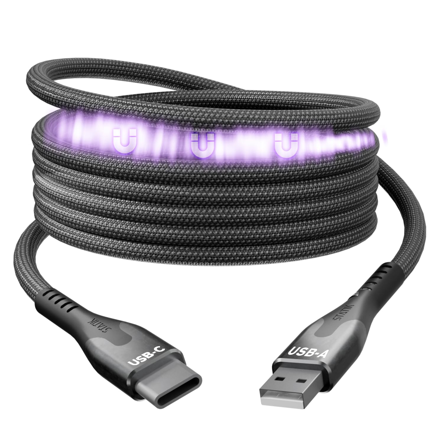 Vulpecula Spade MagStack USB to USB C Cable, A to Type C Charger Fast ...