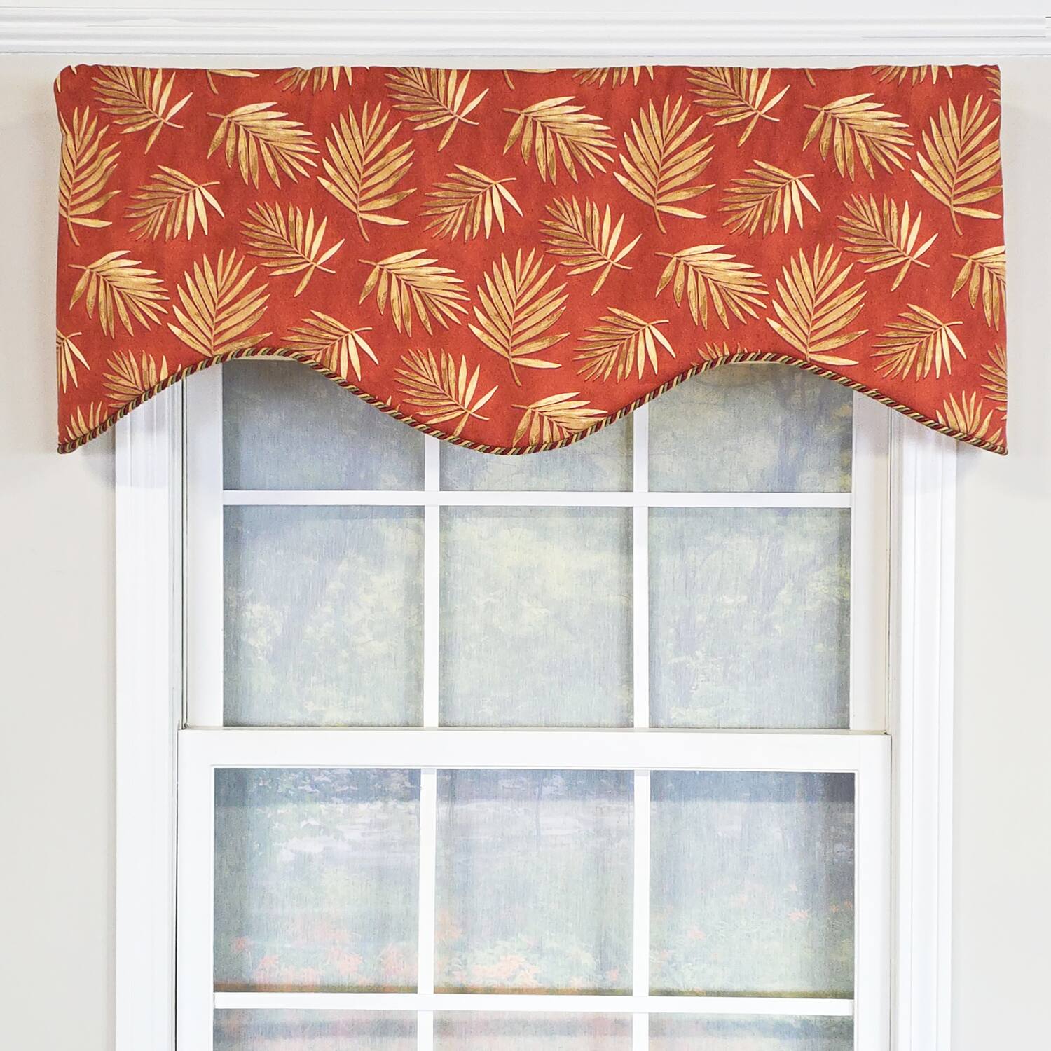 RLF Home 100% Cotton Hawthorn Cornice With Poly/Cotton Ivory lining Rod ...