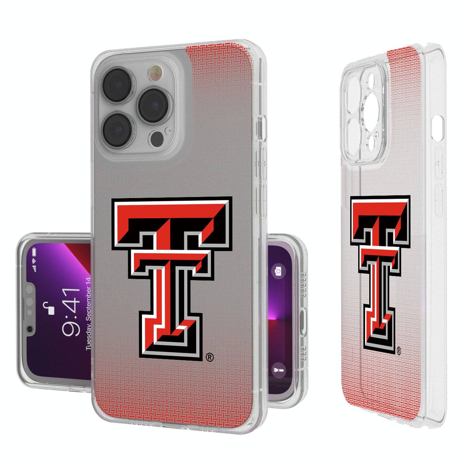 TEXAS Keyscaper - NCAA - Tech Red Raiders Linen Logo iPhone Clear - 15 ...