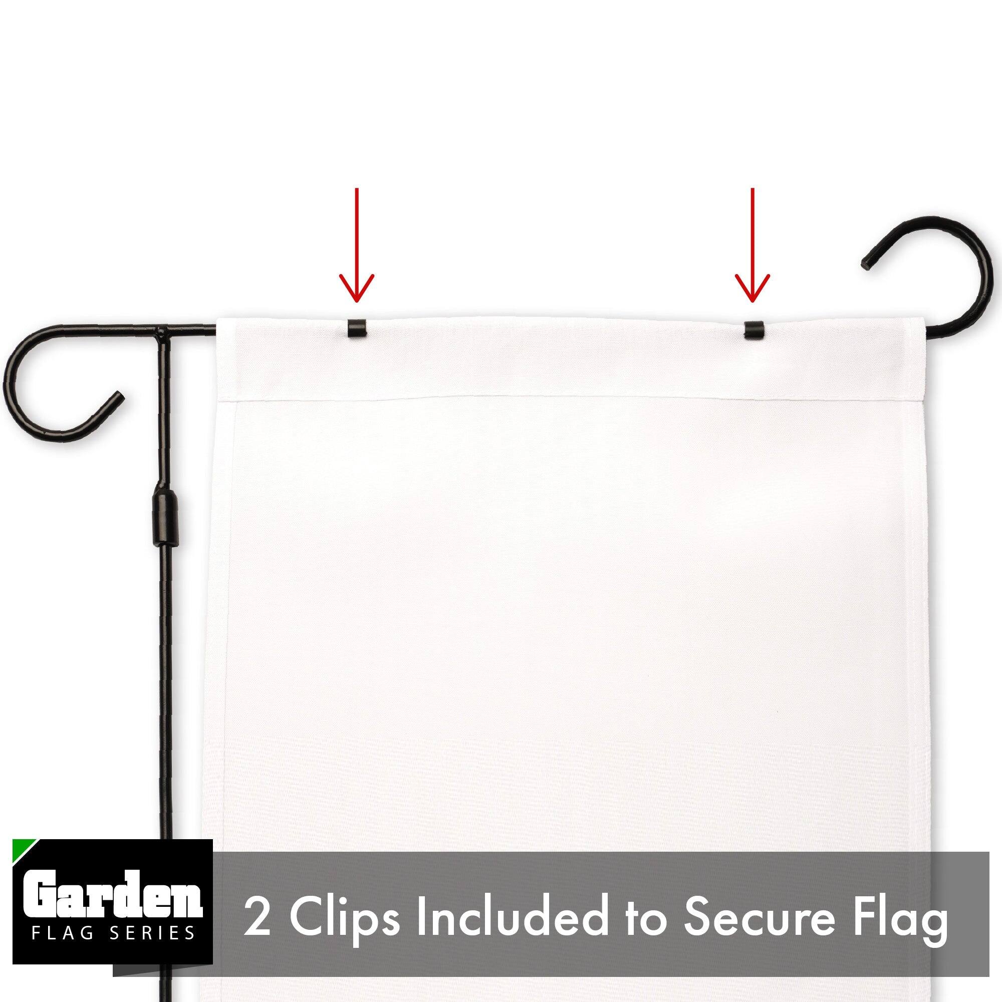G128 Garden Flag Stand Flagpole 36 x 15 in Wrought Iron Assorted Colors ...