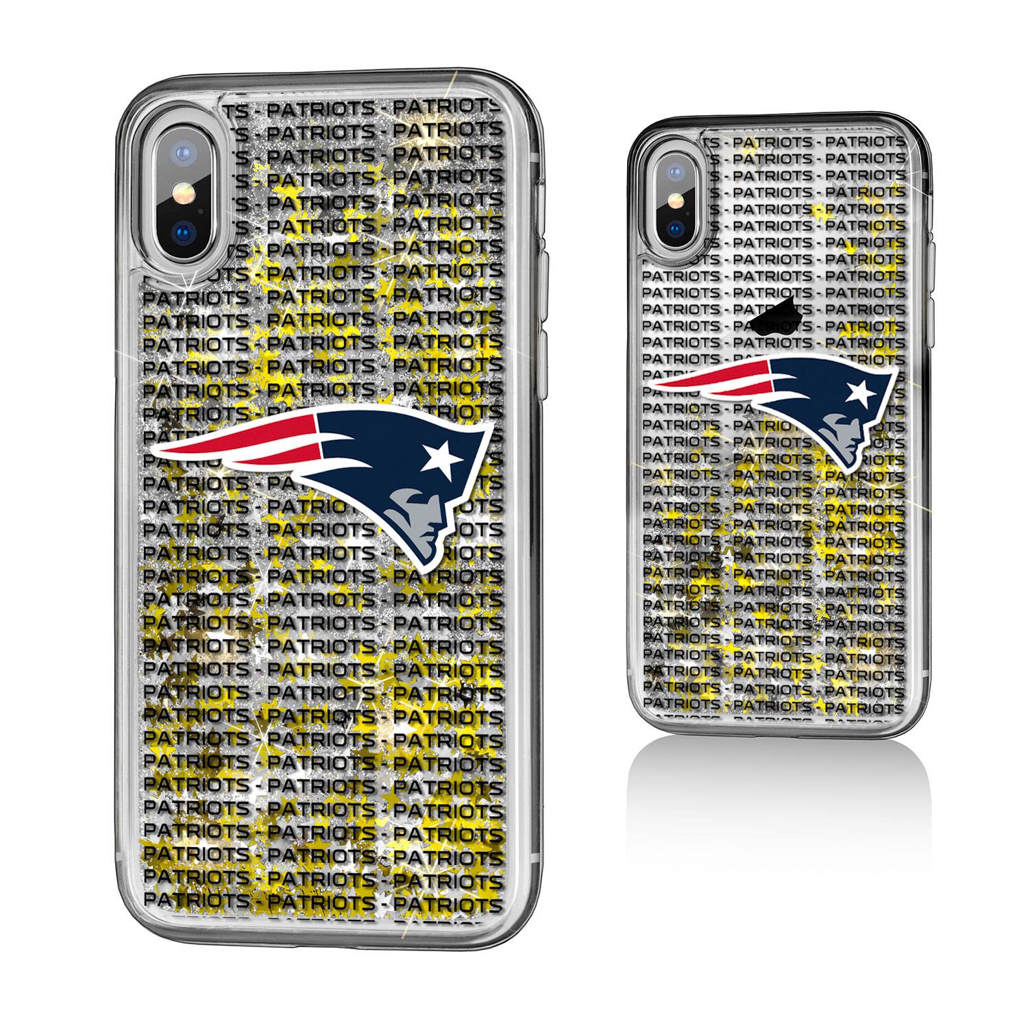 Keyscaper NFL New England Patriots iPhone Text Backdrop Design Glitter ...