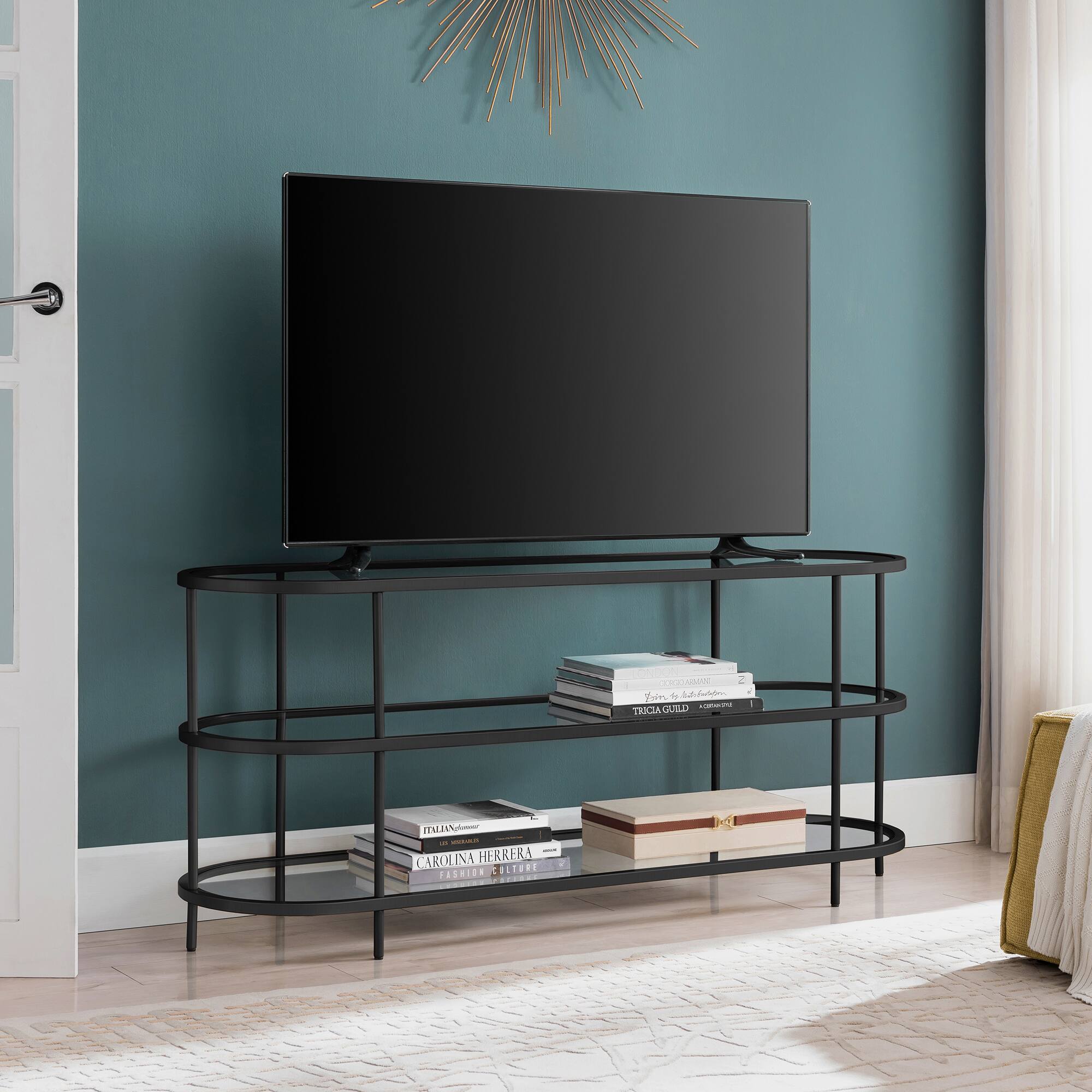 Best Buy: Camden&Wells Inga TV Stand for Most TVs up to 60" Obsidian ...