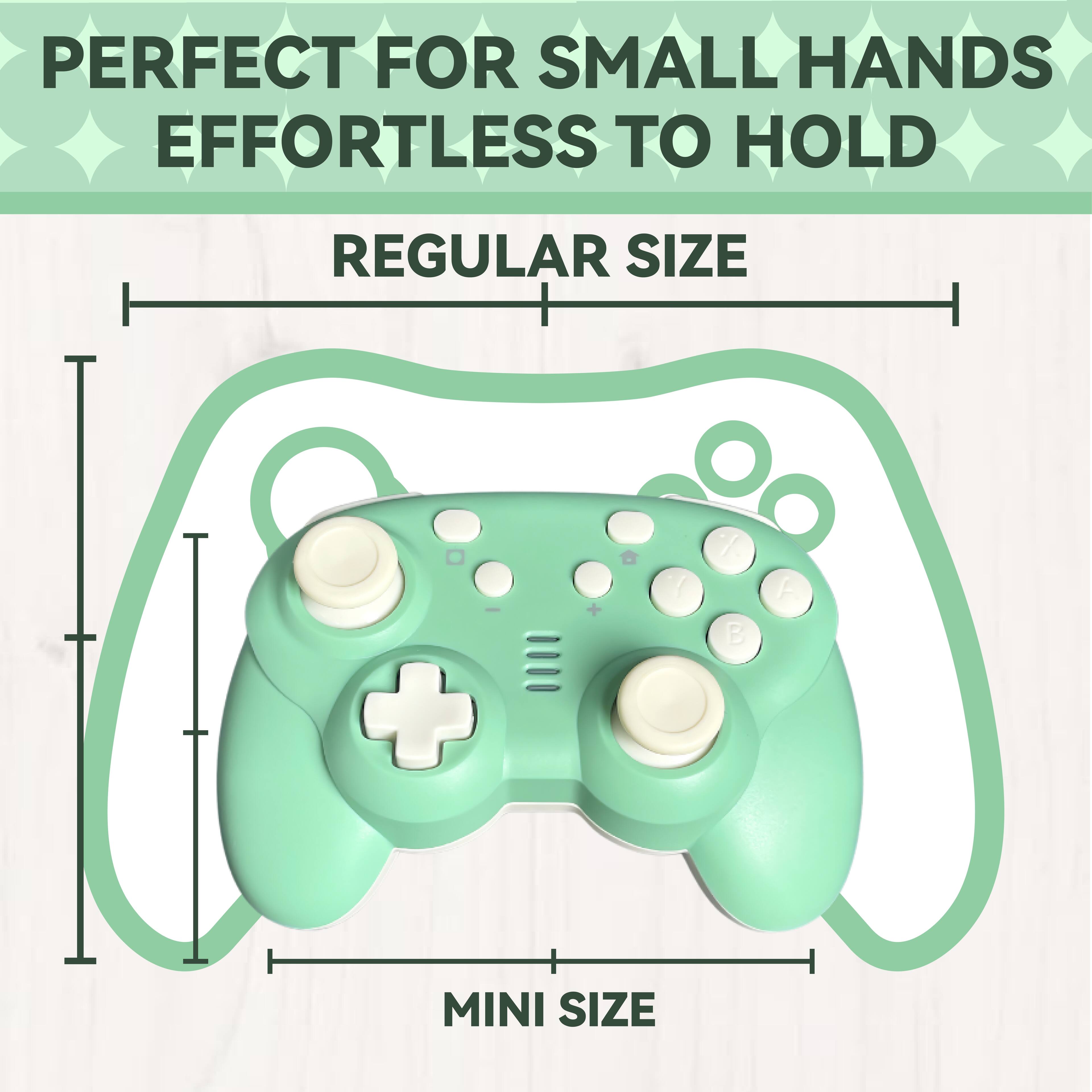 turbX Mini Mate Wireless Gaming Controller for Switch & PC, LED RGB ...