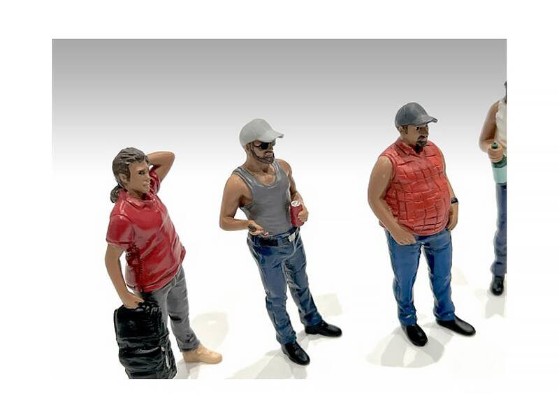 "Campers" Series 5 piece Figure Set for 1/24 Scale Models by American ...
